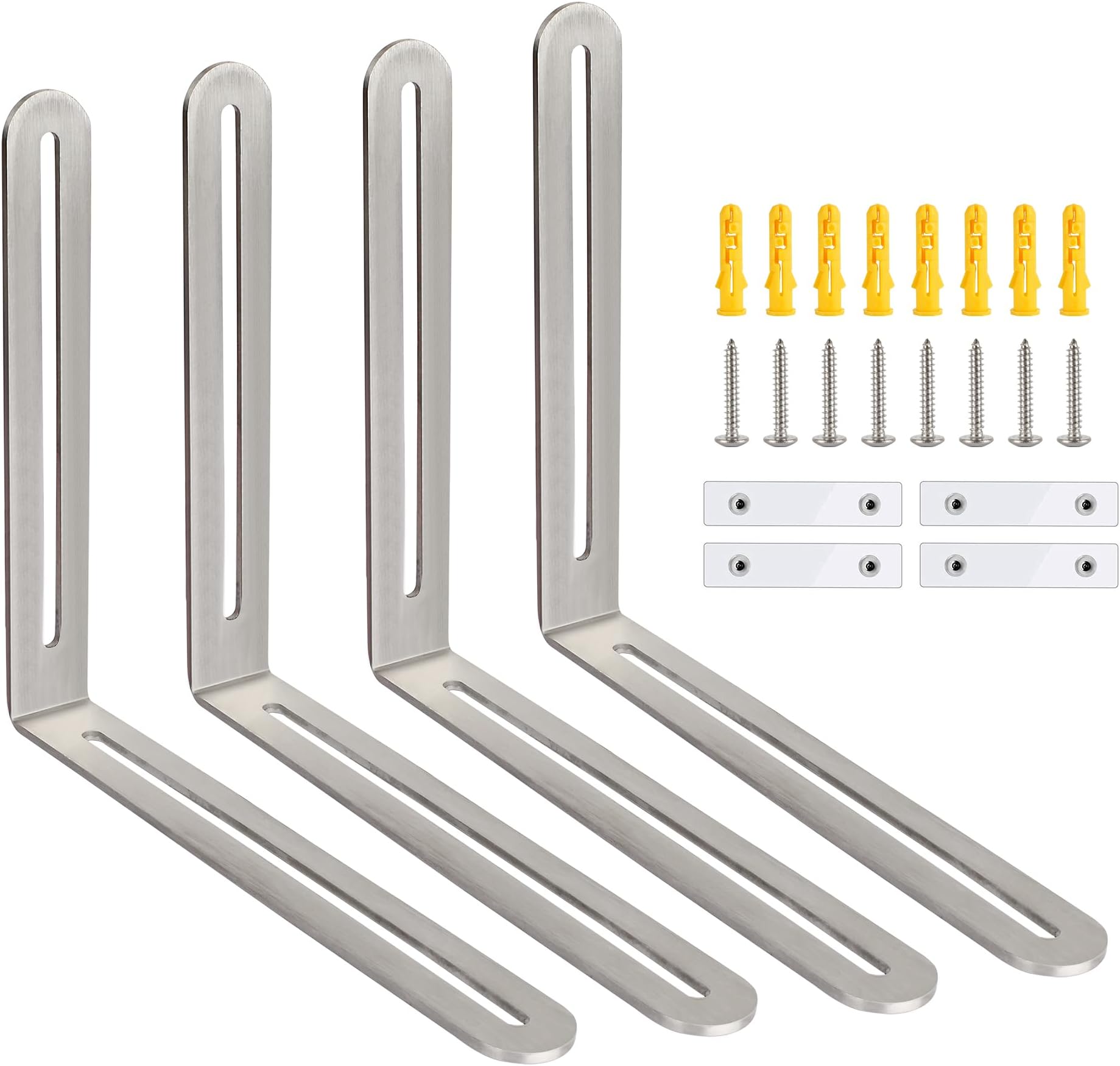 Amazon.com: Ogeee Shelf Bracket 4PCs, Floating Shelf Bracket with ...