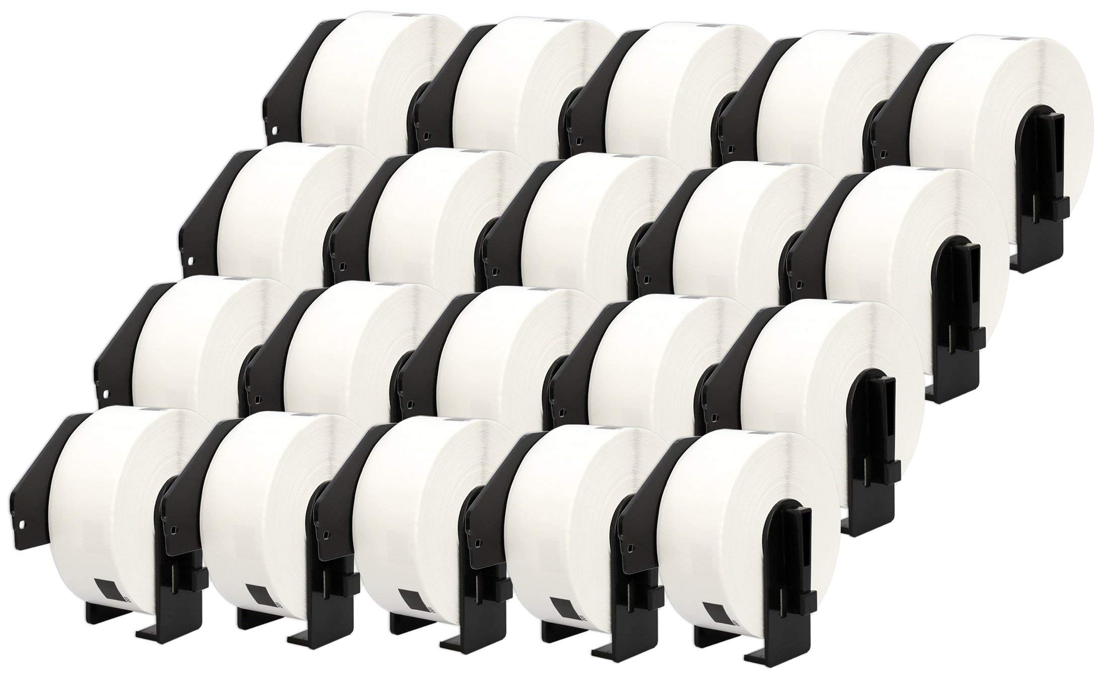 Printing Saver 20x Replacement Brother DK11201 Continuous White Labels ...