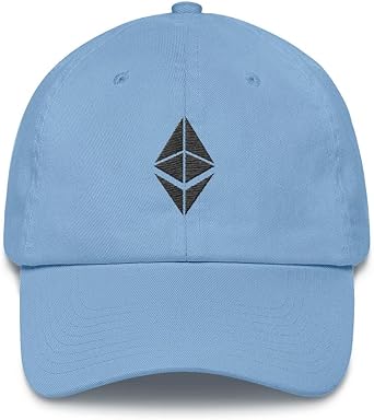 Ethereum Logo Hat (Embroidered Cotton Dad Cap) Made in The USA Carolina ...