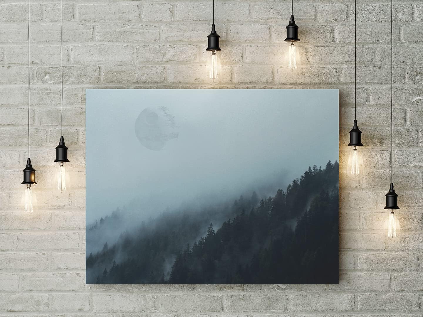 Amazon.com: Star Wars Endor Wall Art - Printed Poster or Canvas Wrap ...