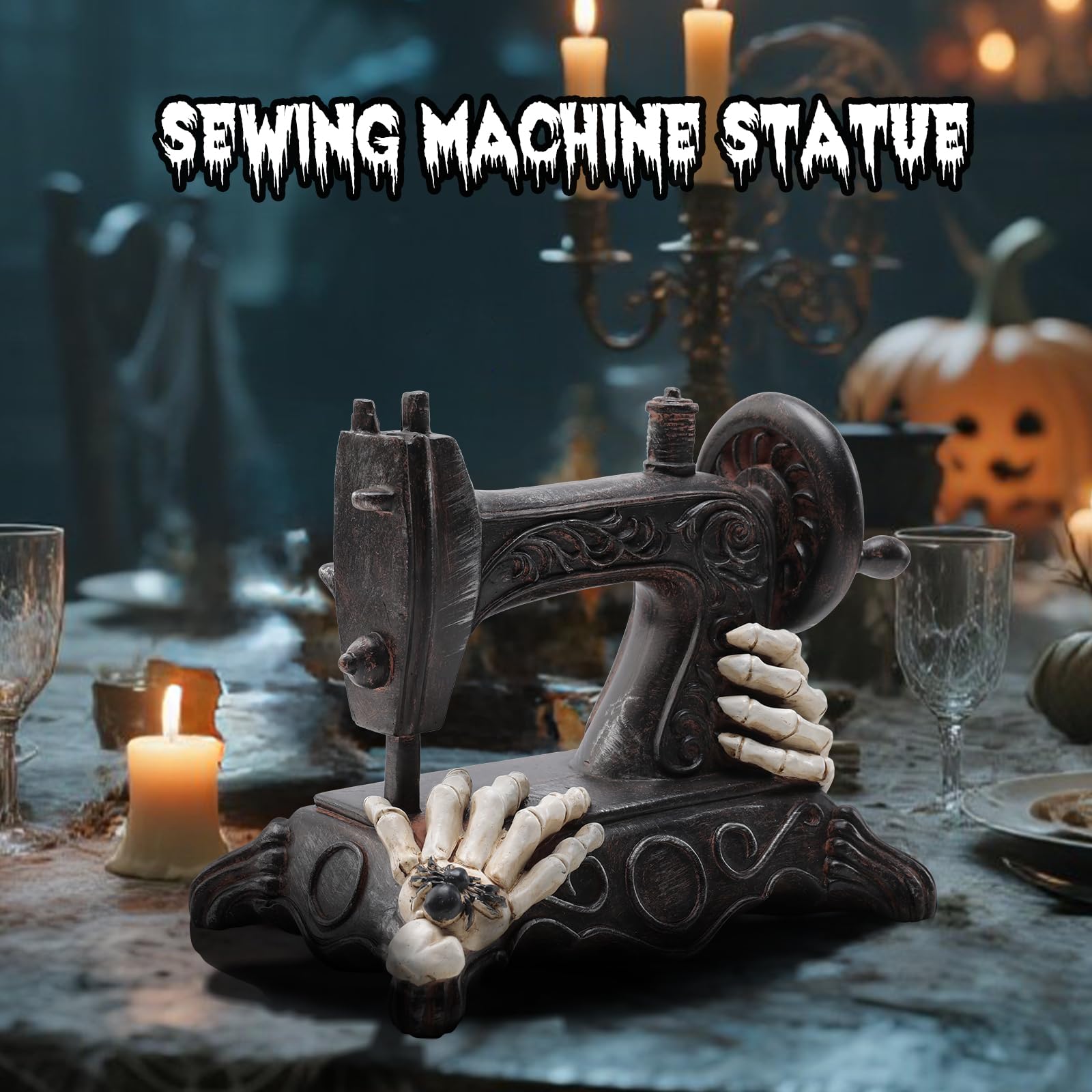 Snapklik.com : Indoor Halloween Decorations, Sewing Machine Resin ...