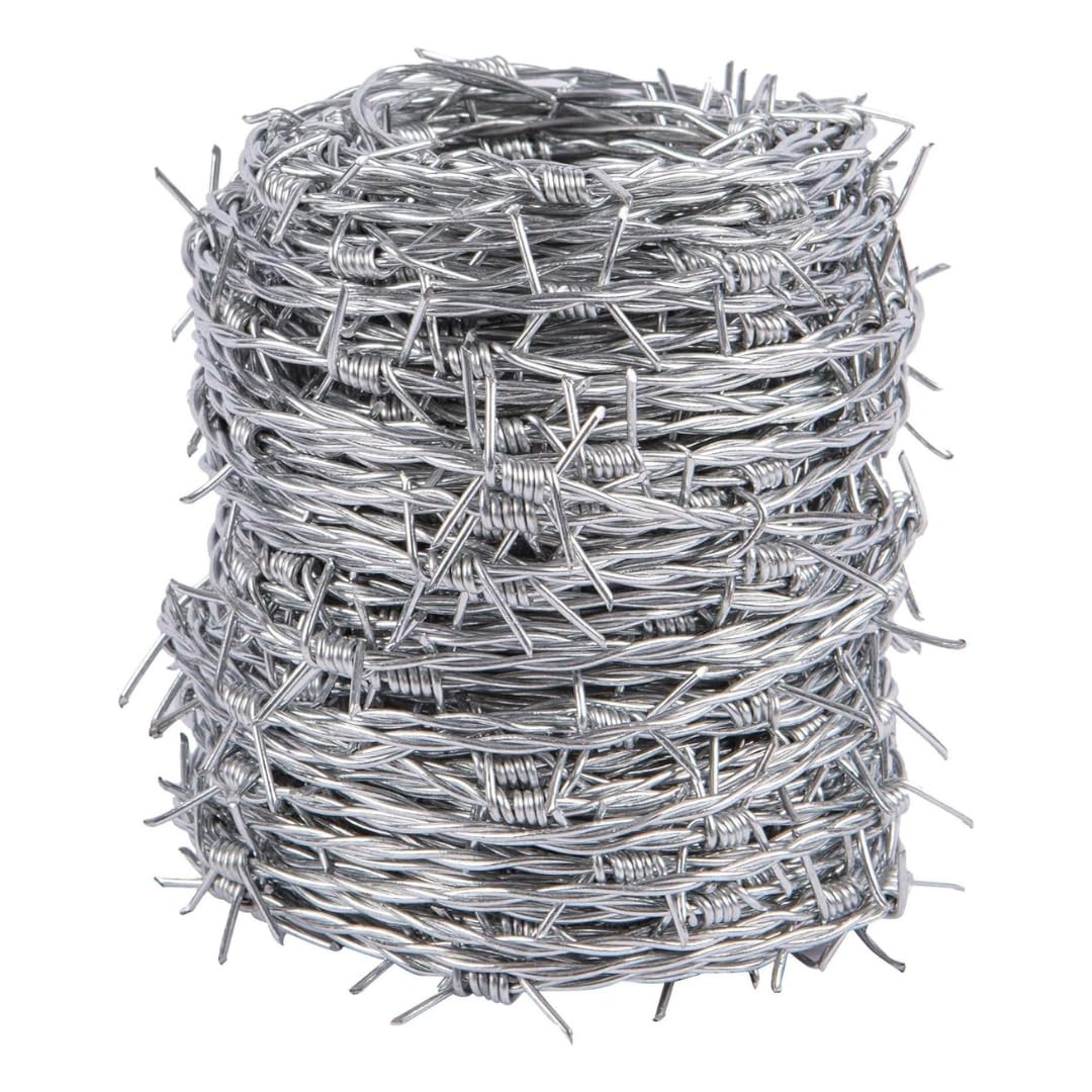 Garden Mile® Galvanised 1x 30m Barbed Wire in Carry Tub - Outdoor ...