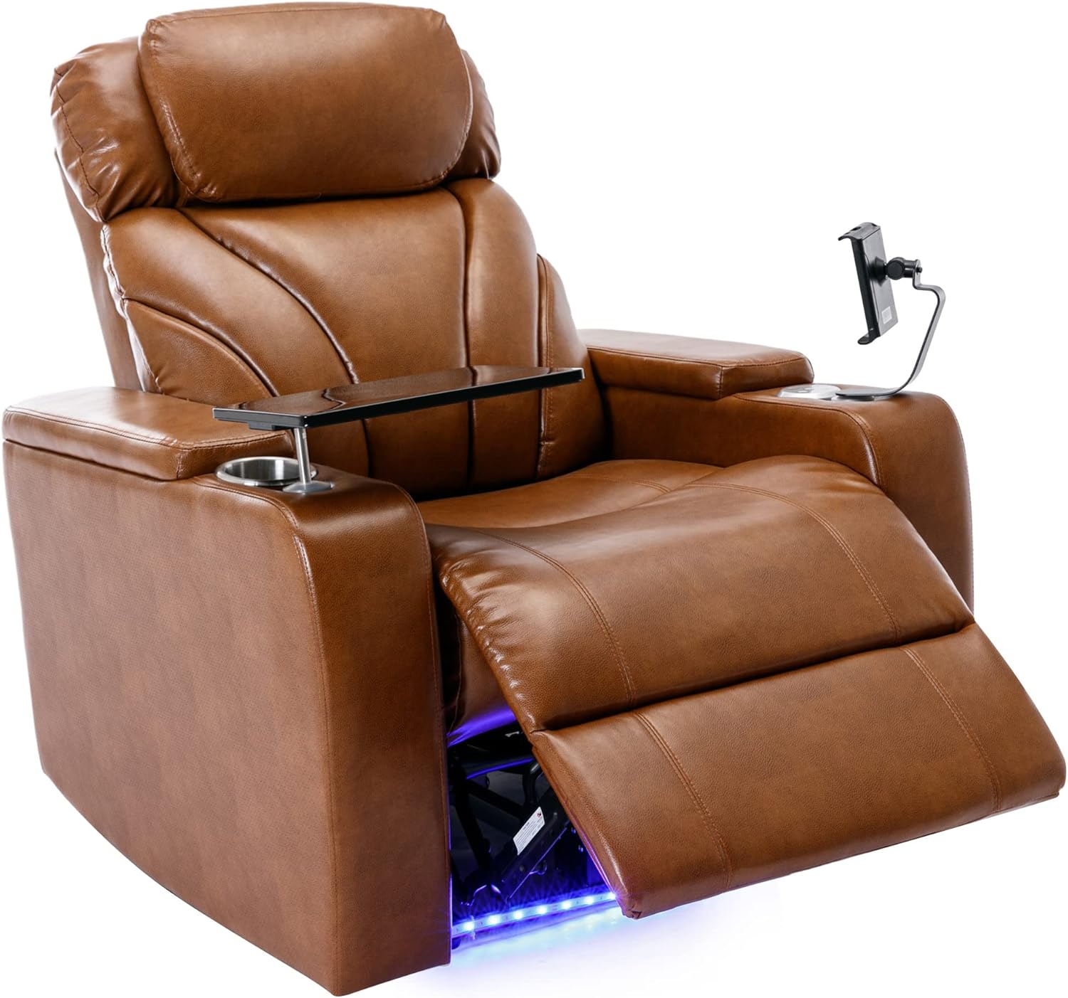 Amazon.com: Power Recliner Chair with USB Port & Cup Holder, Faux ...