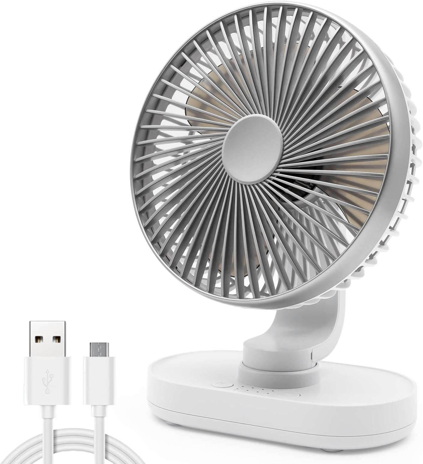 Schallen 6" Small Electric Modern Portable Air Cooling Fan with Tilt ...