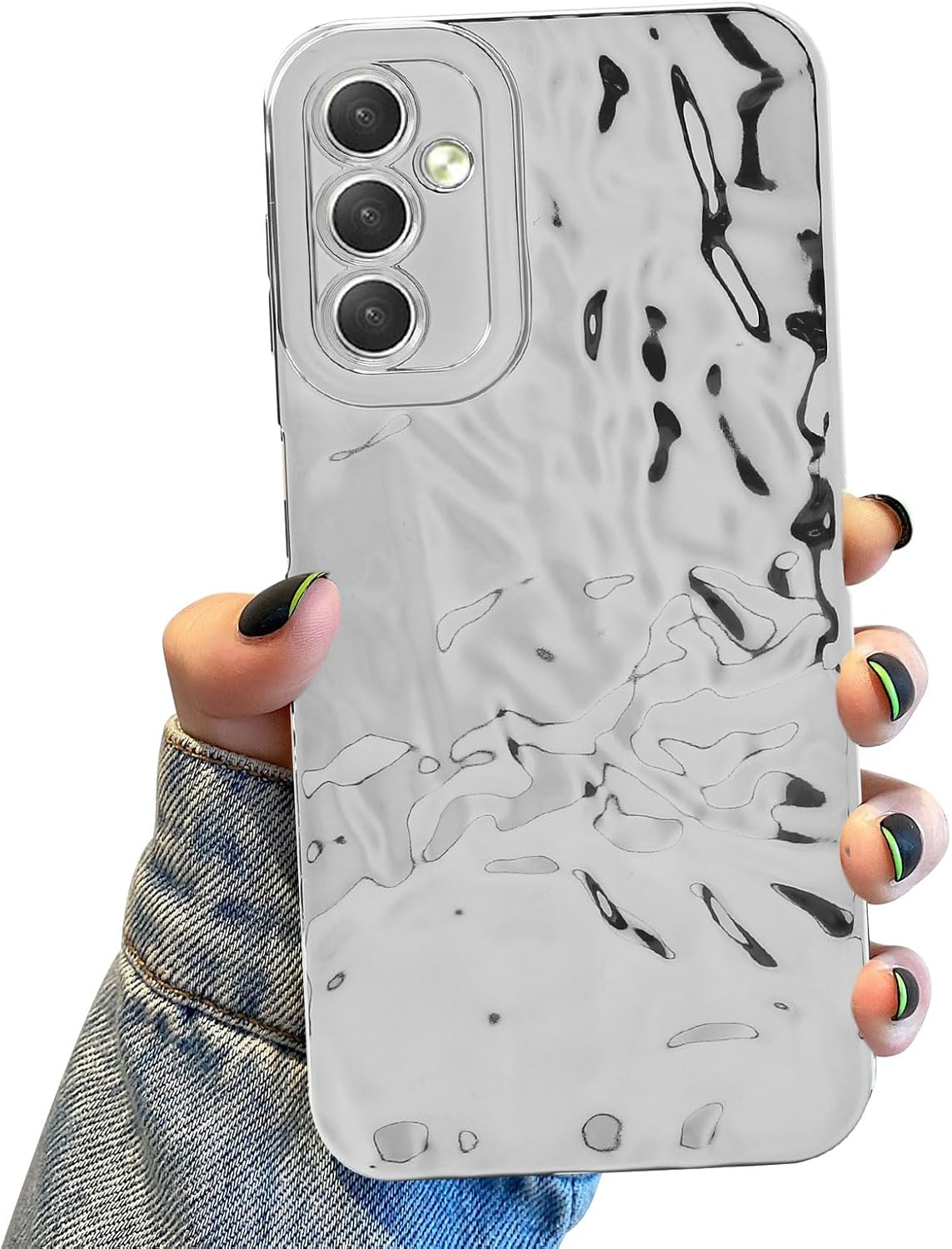 Amazon.com: Yebowe for Samsung Galaxy A54 5G Case Cute 3D Tin Foil ...