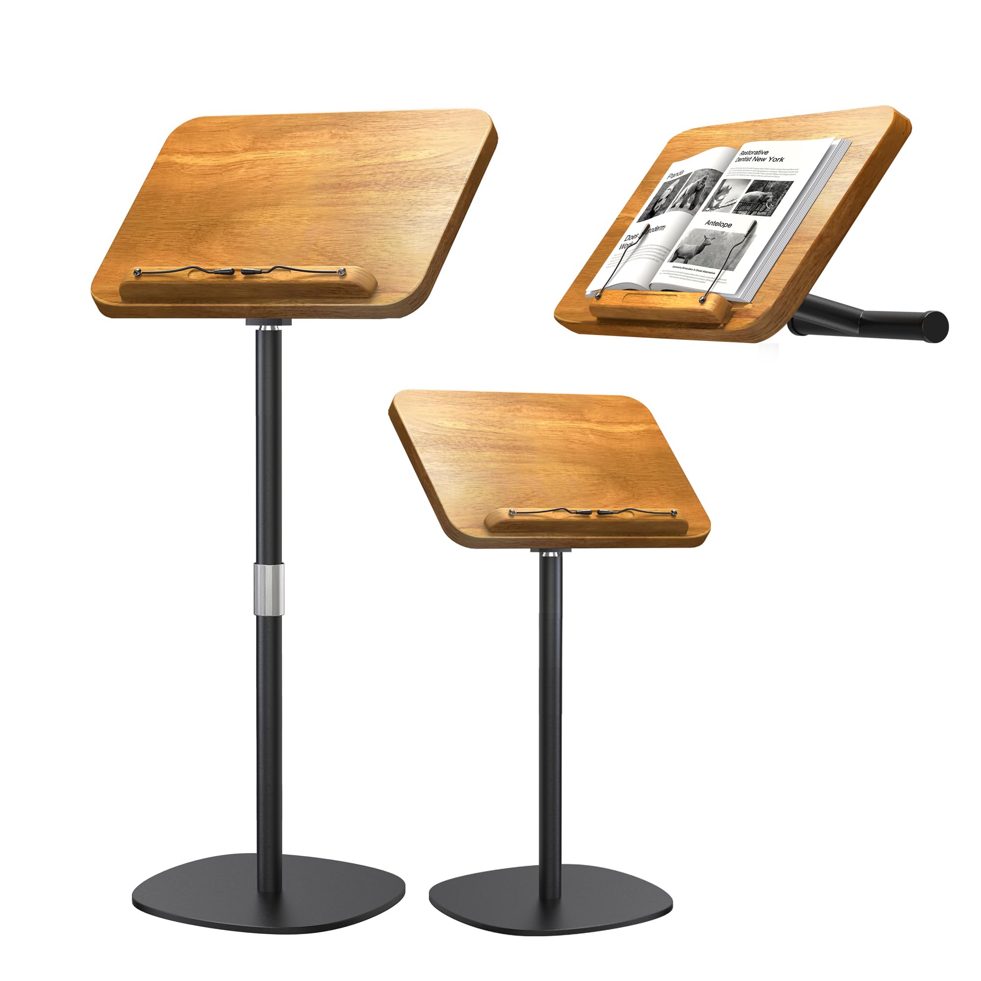 Amazon.com : NAMON 2 in 1 Dual-use Sheet Music Stand & Desktop Book ...