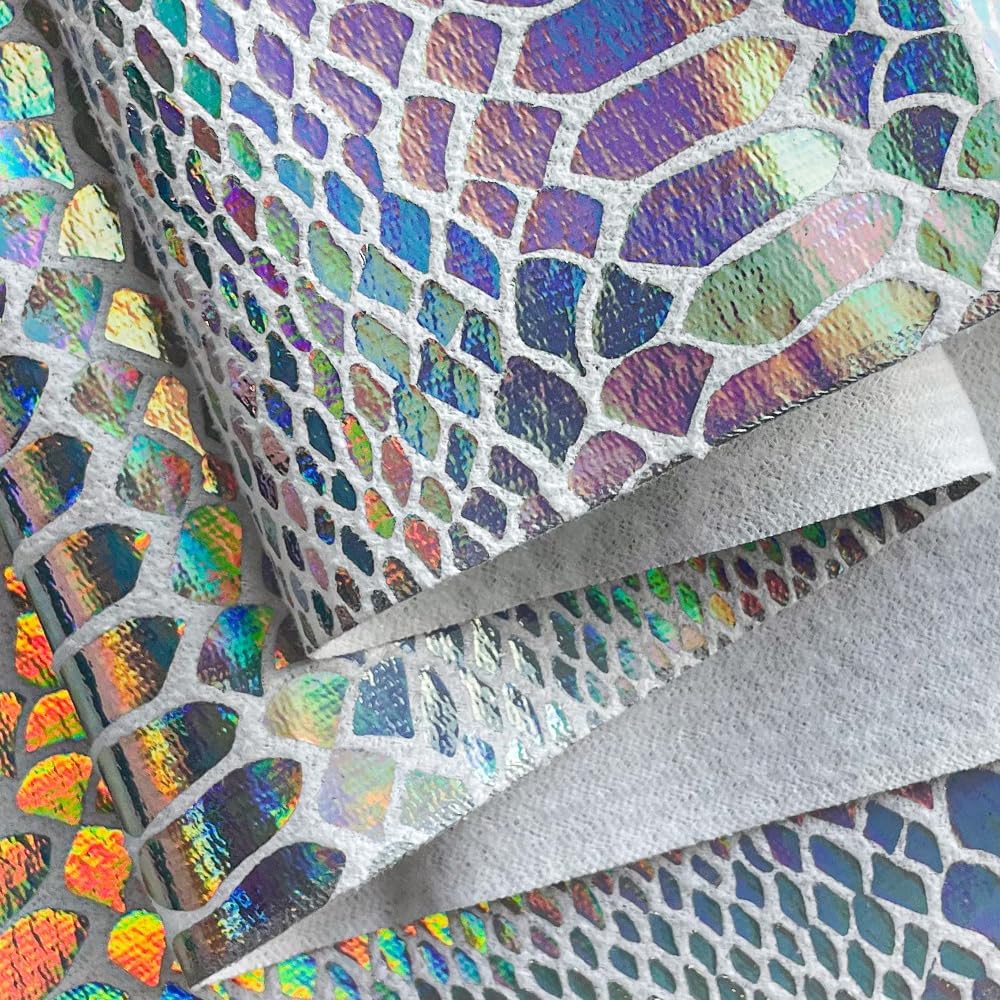 Amazon.com: ONEART | Snake Skin Texture Faux Leather Fabric 54" Wide ...