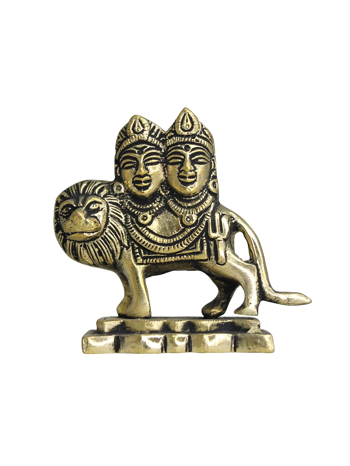 Buy Om BhariPuri Brass Chandi Chamunda/Durga Devi Idol/Statue MATA Rani ...