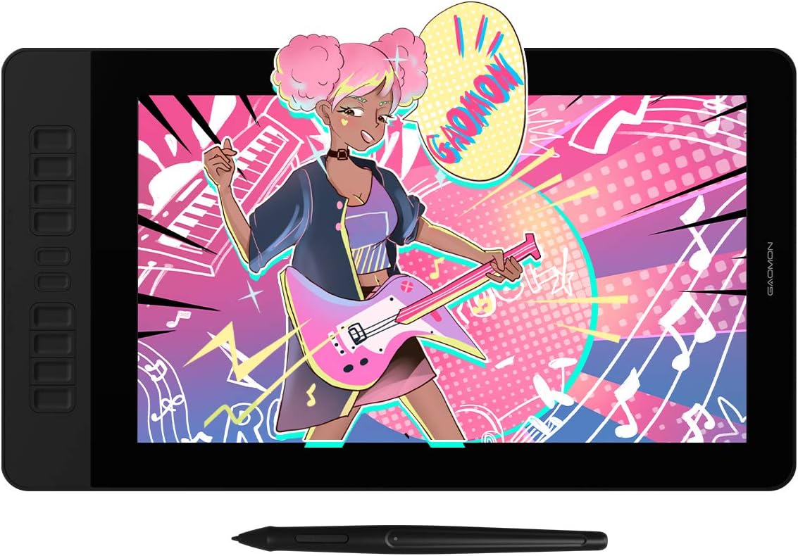 Amazon.com: GAOMON 15.6 Inches HD IPS Drawing Monitor with 8192 Levels ...