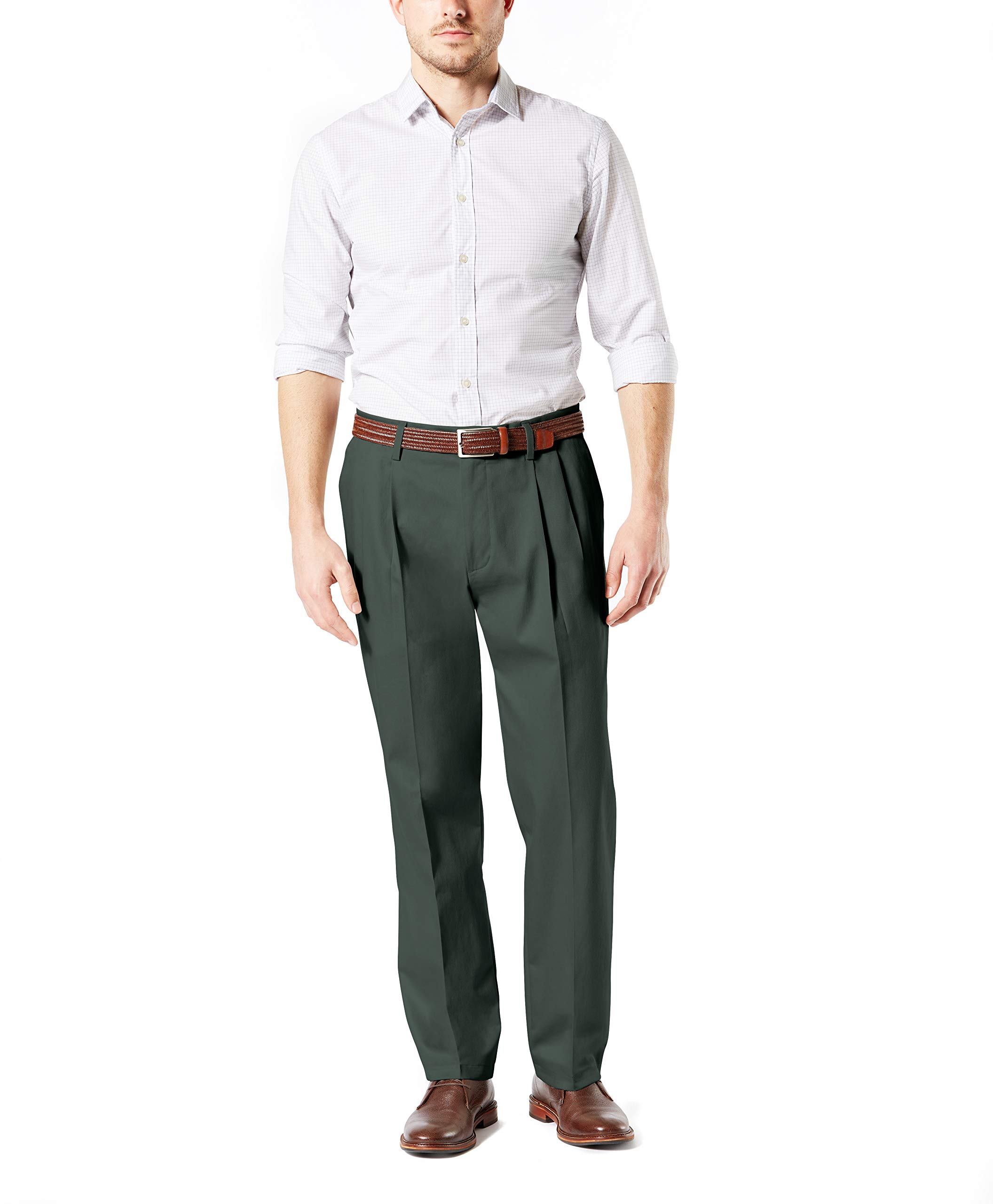 Snapklik.com : Dockers Mens Classic Fit Signature Khaki Lux Cotton ...