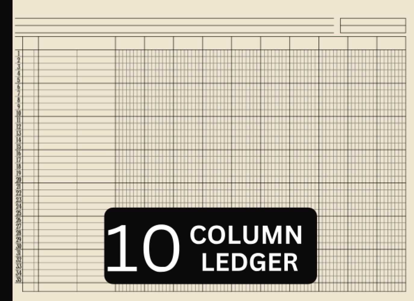 Amazon.com: 10 Column Ledger: 10 Column Ledger Pad | 10 Column ...
