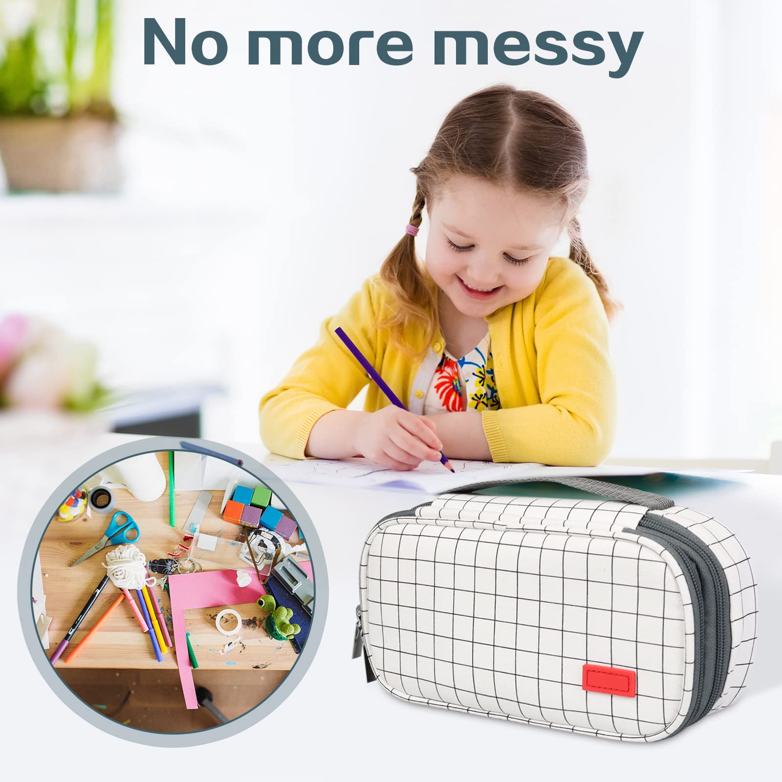Snapklik.com : Large Pencil Case, 2022 Upgraded Big Capacity Pencil ...