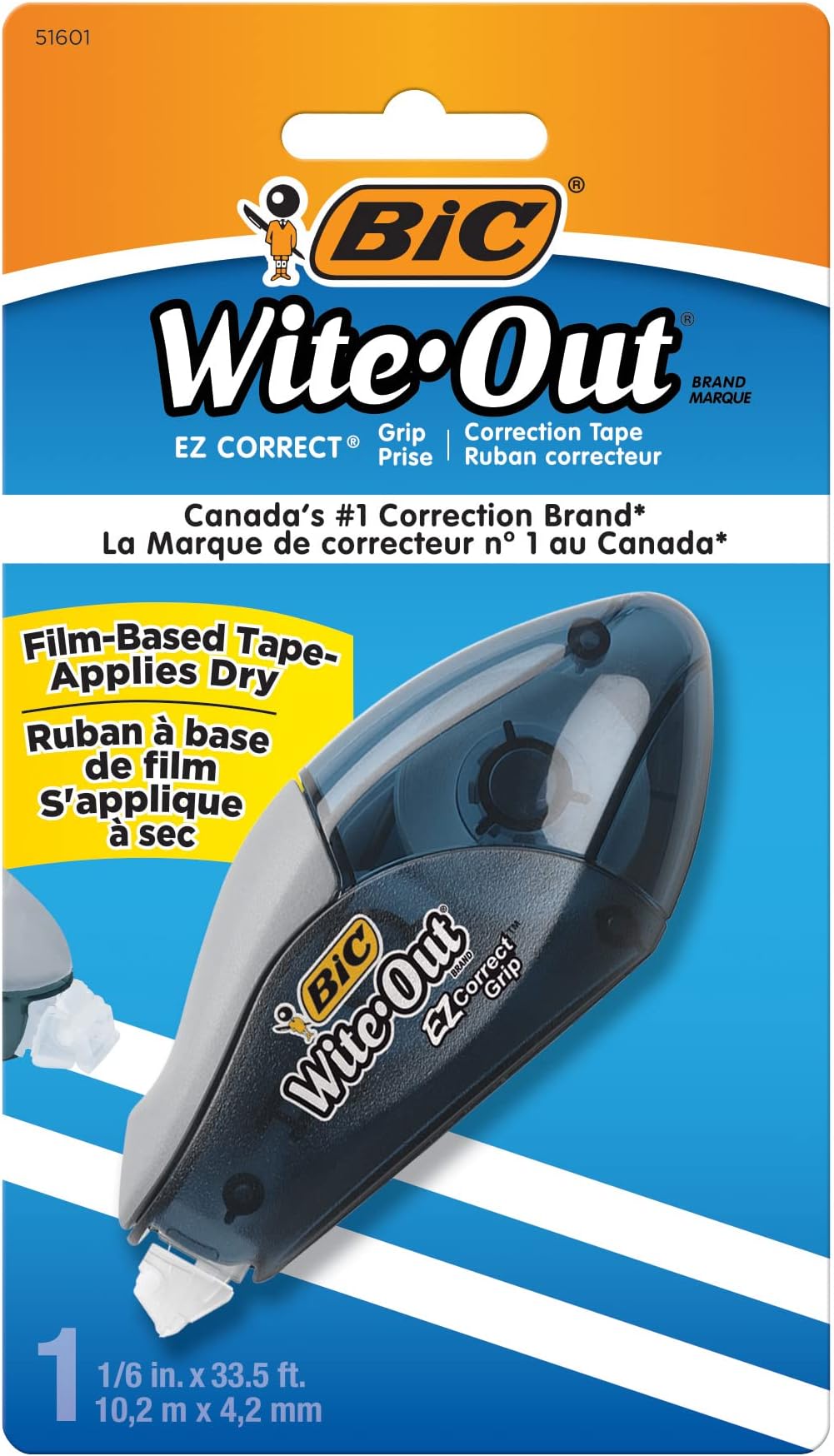 BIC Wite-Out EZ Correct Correction Tape with Tear-Resistant Film and No ...
