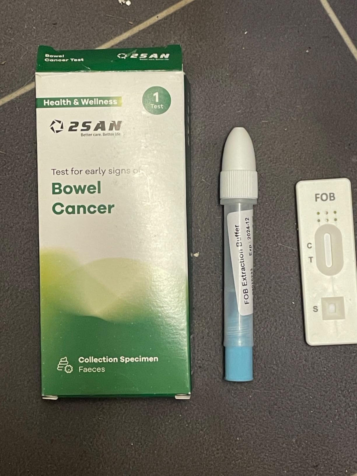 FOB Bowel Health Rapid Test Kit 1 Pack For Detecting Bowel Cancer ...