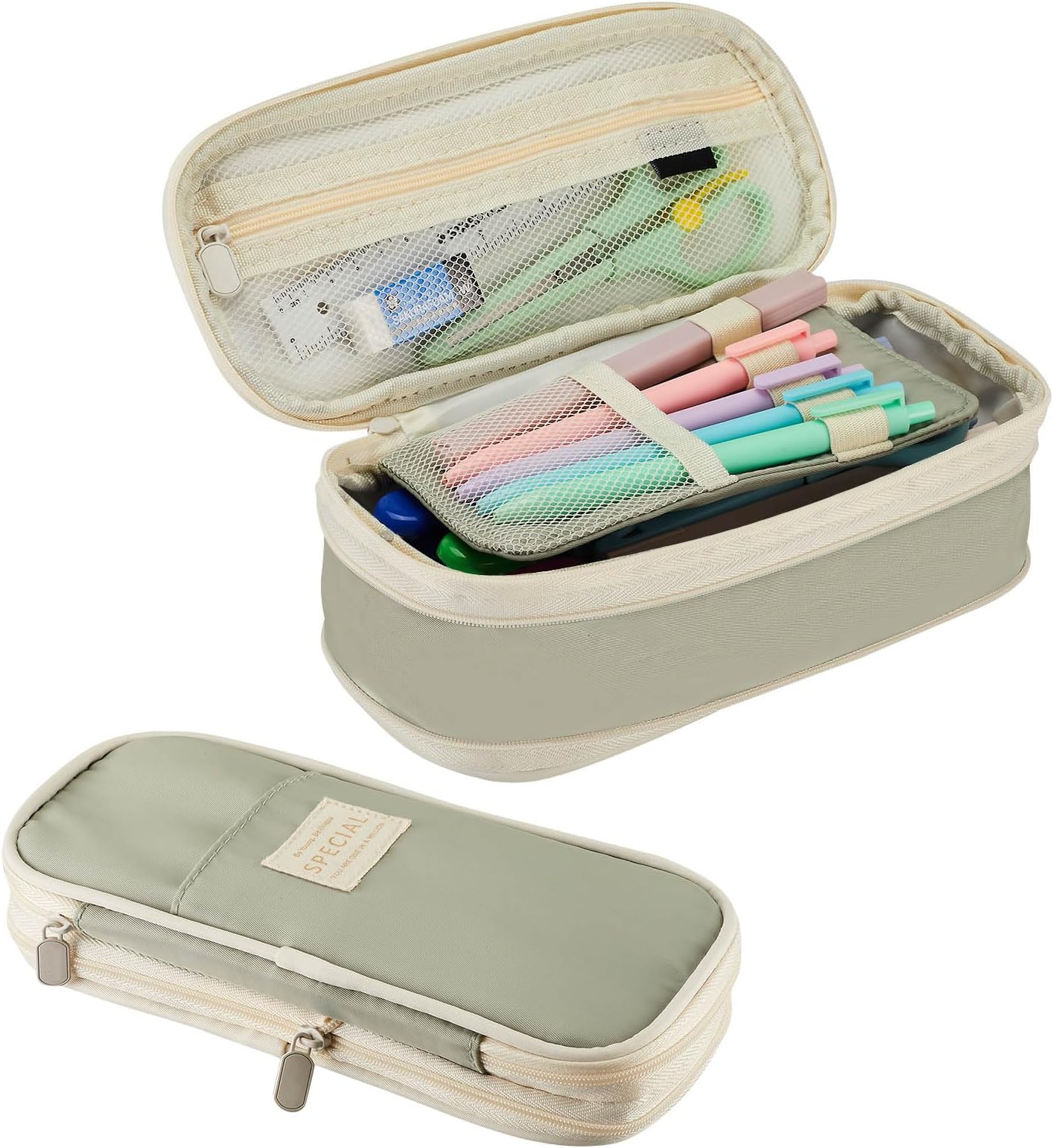 Amazon.com: EASTHILL Big Capacity Pencil Pen Case Office College School ...