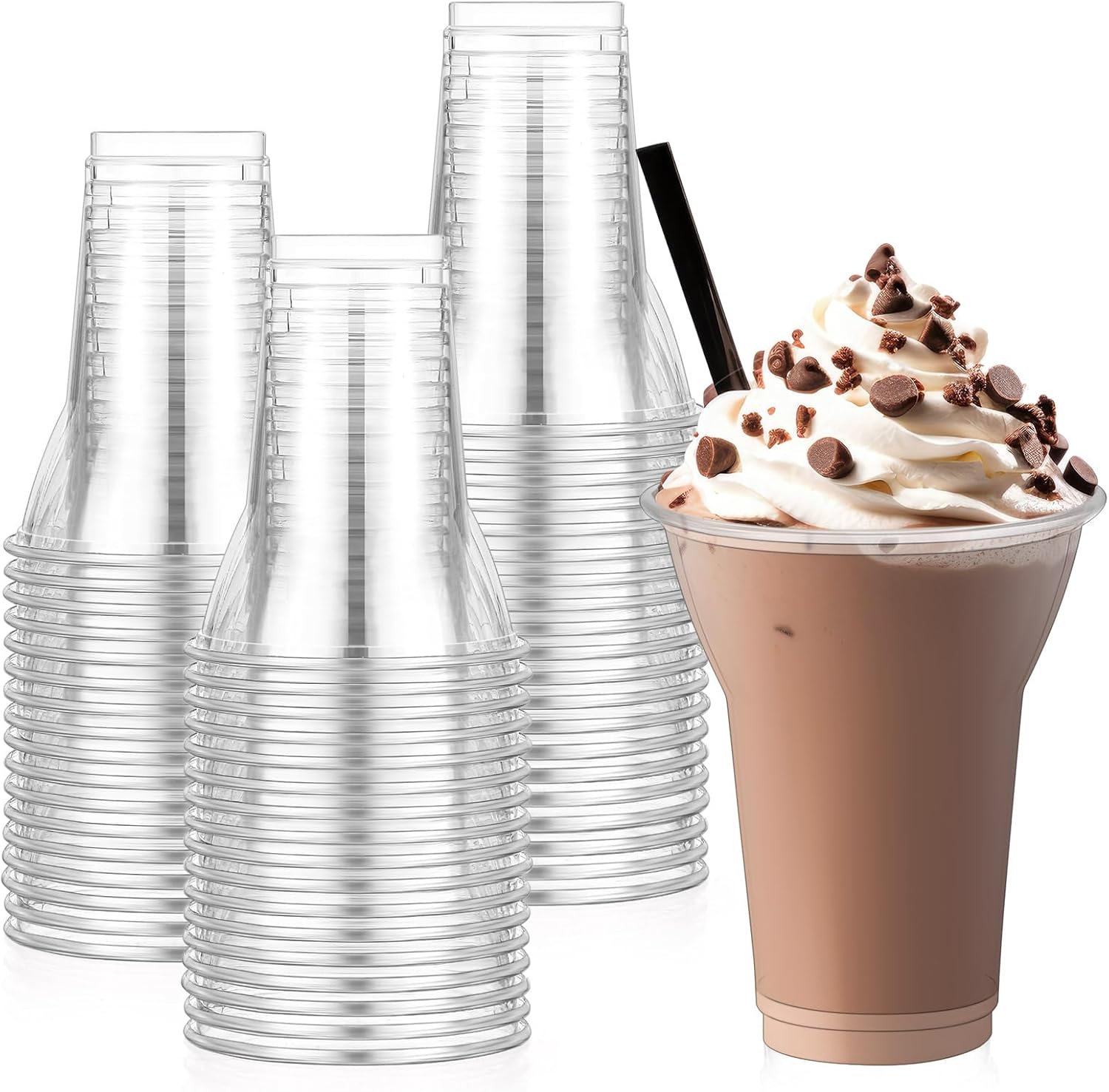 Amazon.com: Baderke 50 Pcs Plastic Parfait Cups Root Beer Float Cups ...