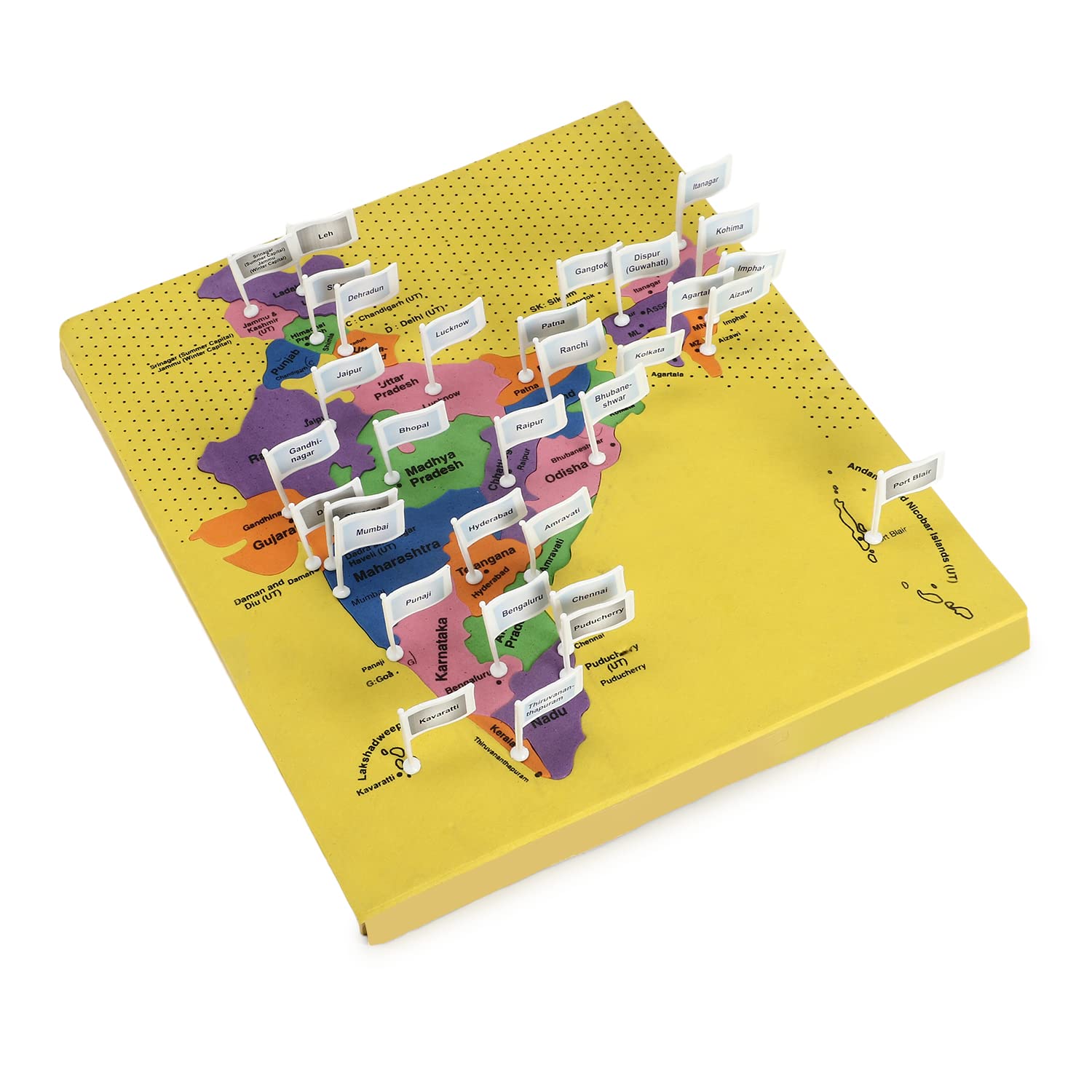 Toymart India Map With States And Union Territories Activity Foam ...