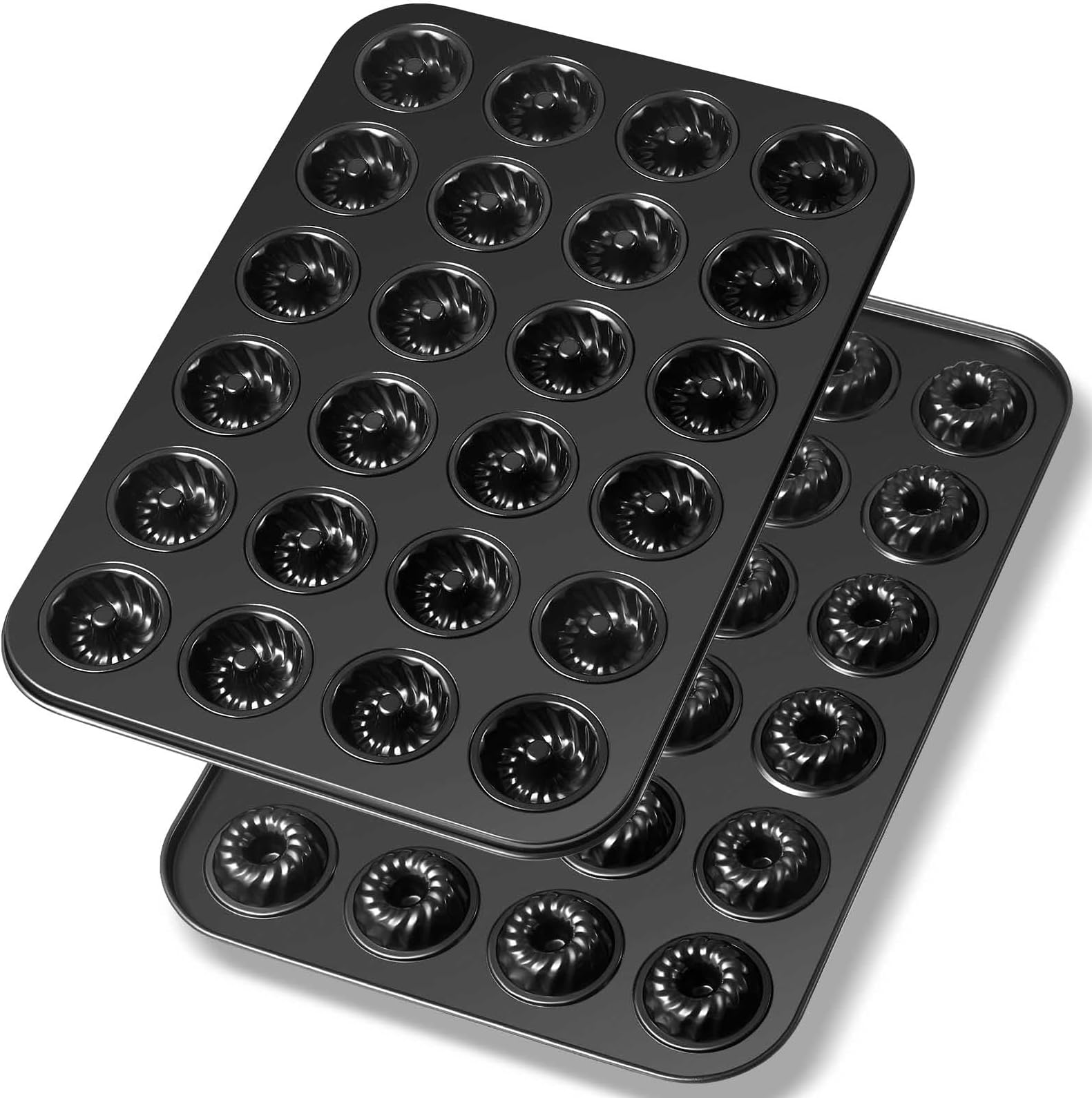 Amazon.com: Webake Mini Fluted Tube Cake Pan, Non-Stick 2.8 Inch Cake ...