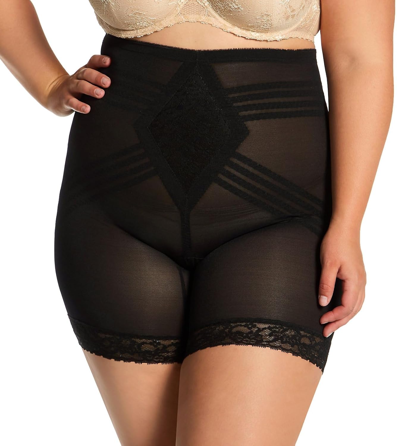 Rago Women's Plus Shapette Long Leg Shaper with Contour Bands, 679X ...