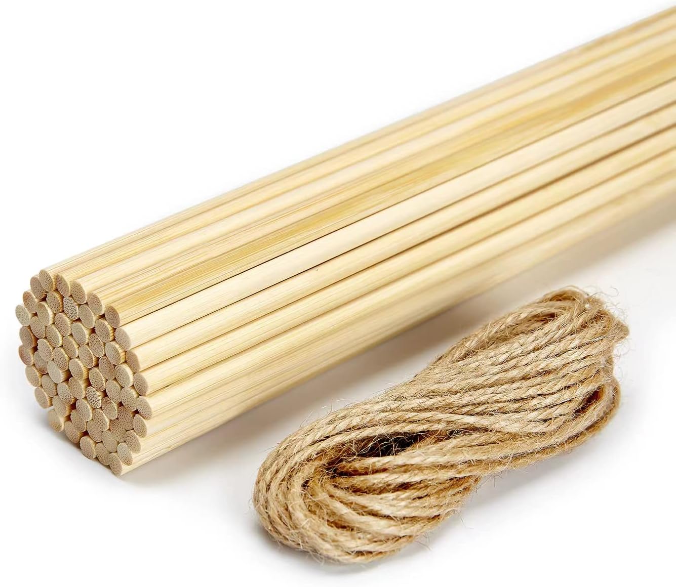 Amazon.com : HTWNK 50PC 16 Inch NaturalBamboo Sticks Gardening Plant ...