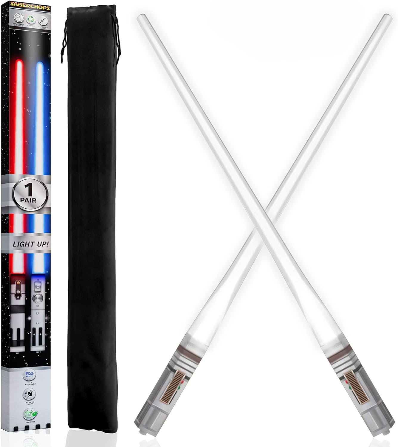 Amazon.com: LIGHTSABER CHOPSTICKS LIGHT UP STAR WARS CHOPSTICK LED ...