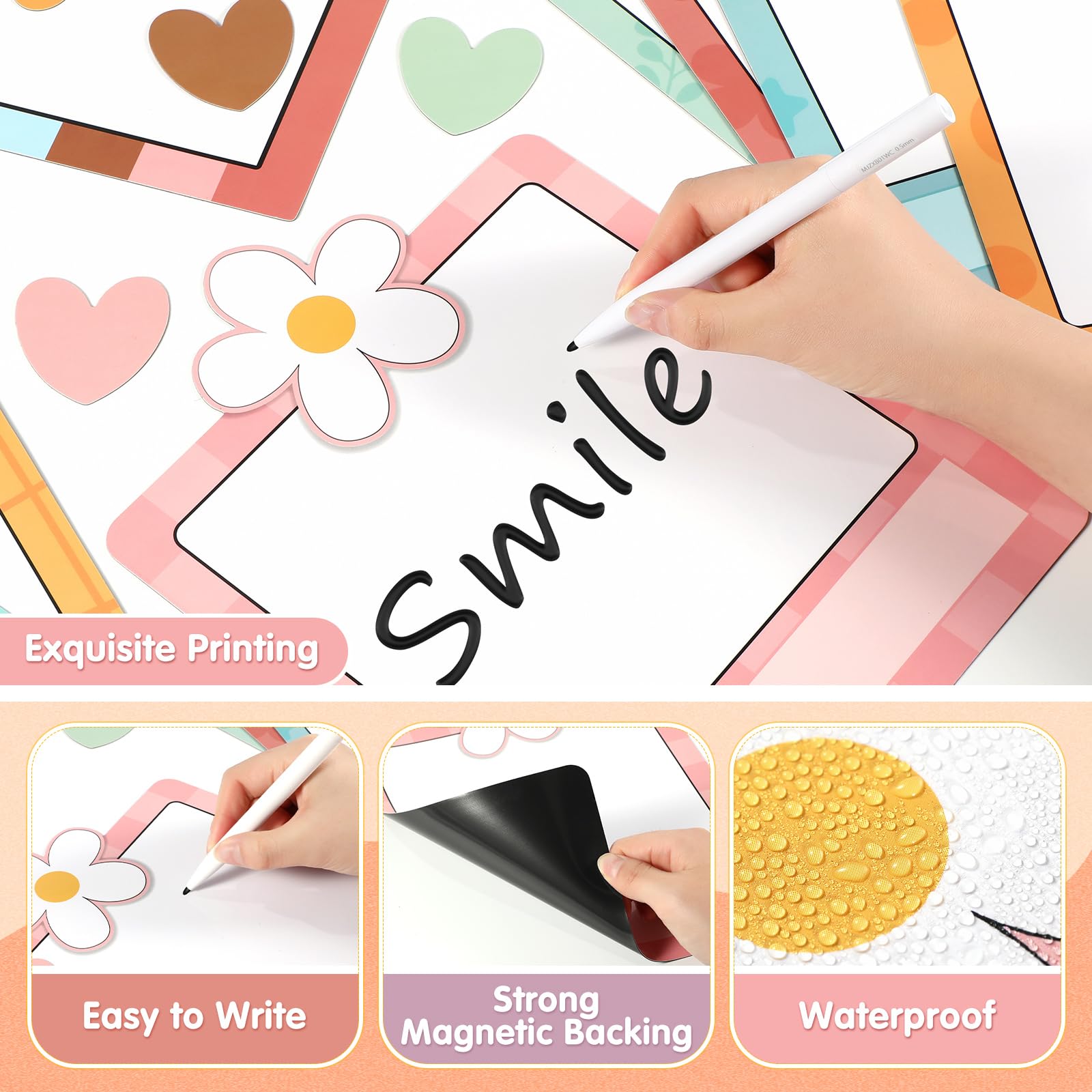 Snapklik.com : Trandraft 16 Pcs Magnetic Write Wipe Organization Chart ...