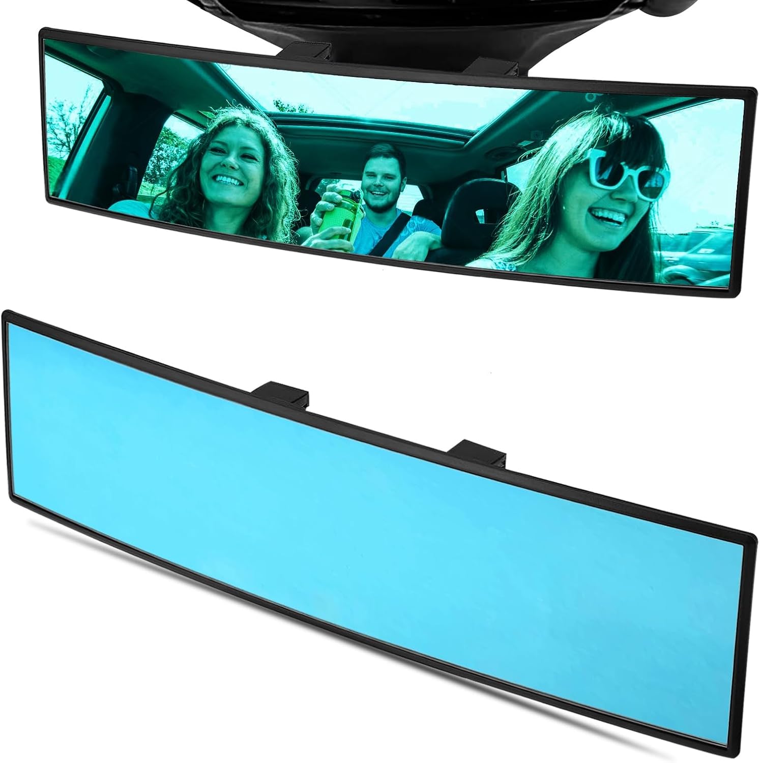 Amazon.com: WSSROGY Car Rearview Mirror HD Glass 12 Inch Anti Glare ...