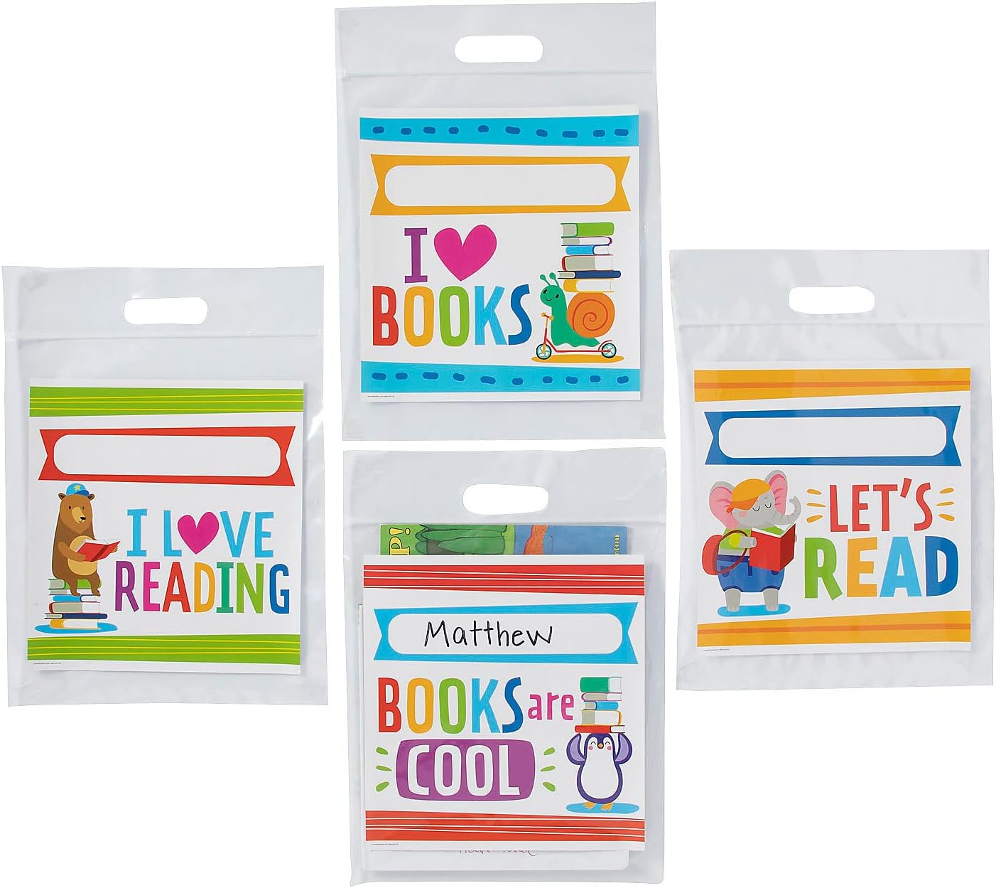 Amazon.com: Fun Express 10 1/2" x 14 1/4" Animal Reading Buddy Plastic ...