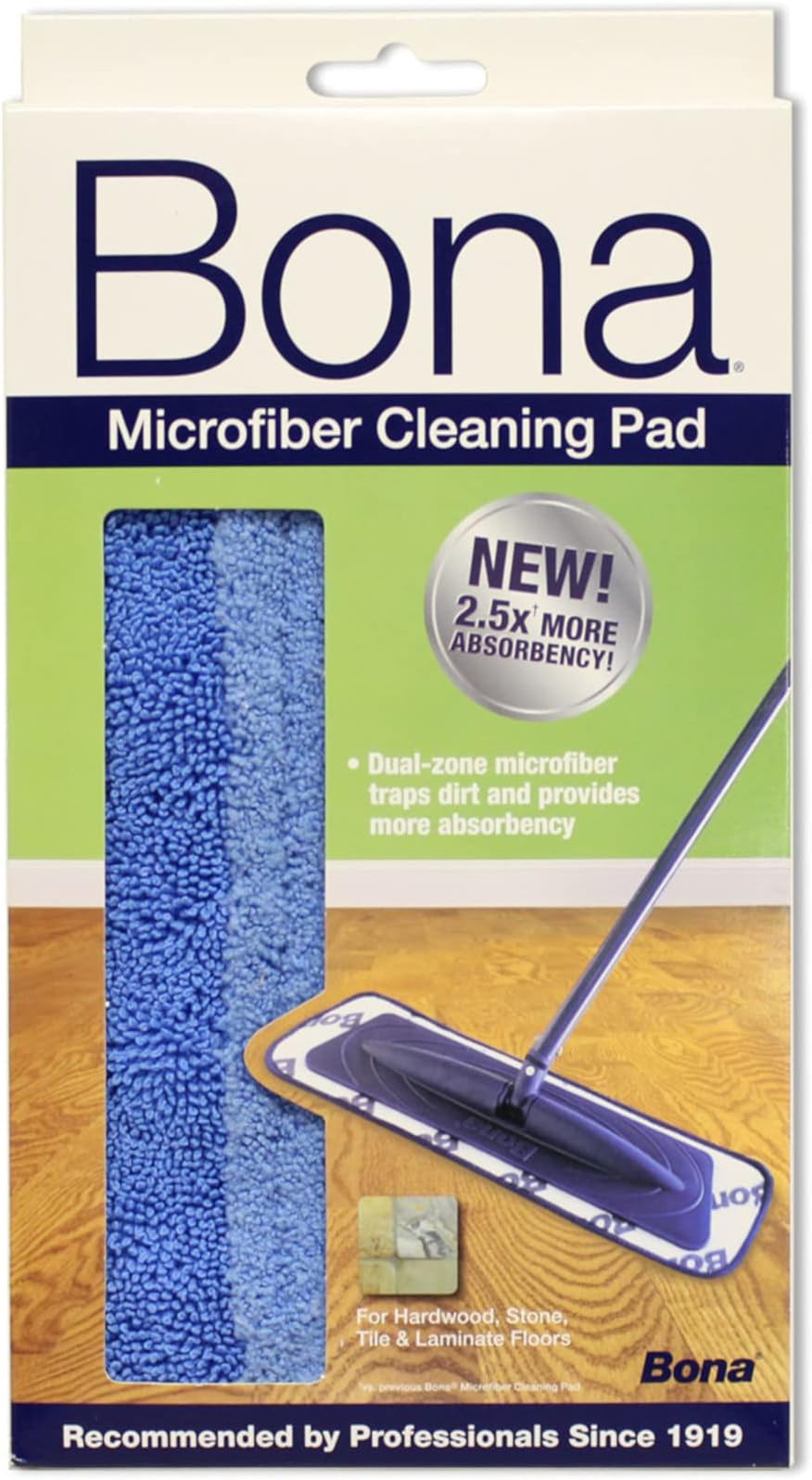 Amazon.com: Bona AX0003053 Microfiber Cleaning Pad : Health & Household