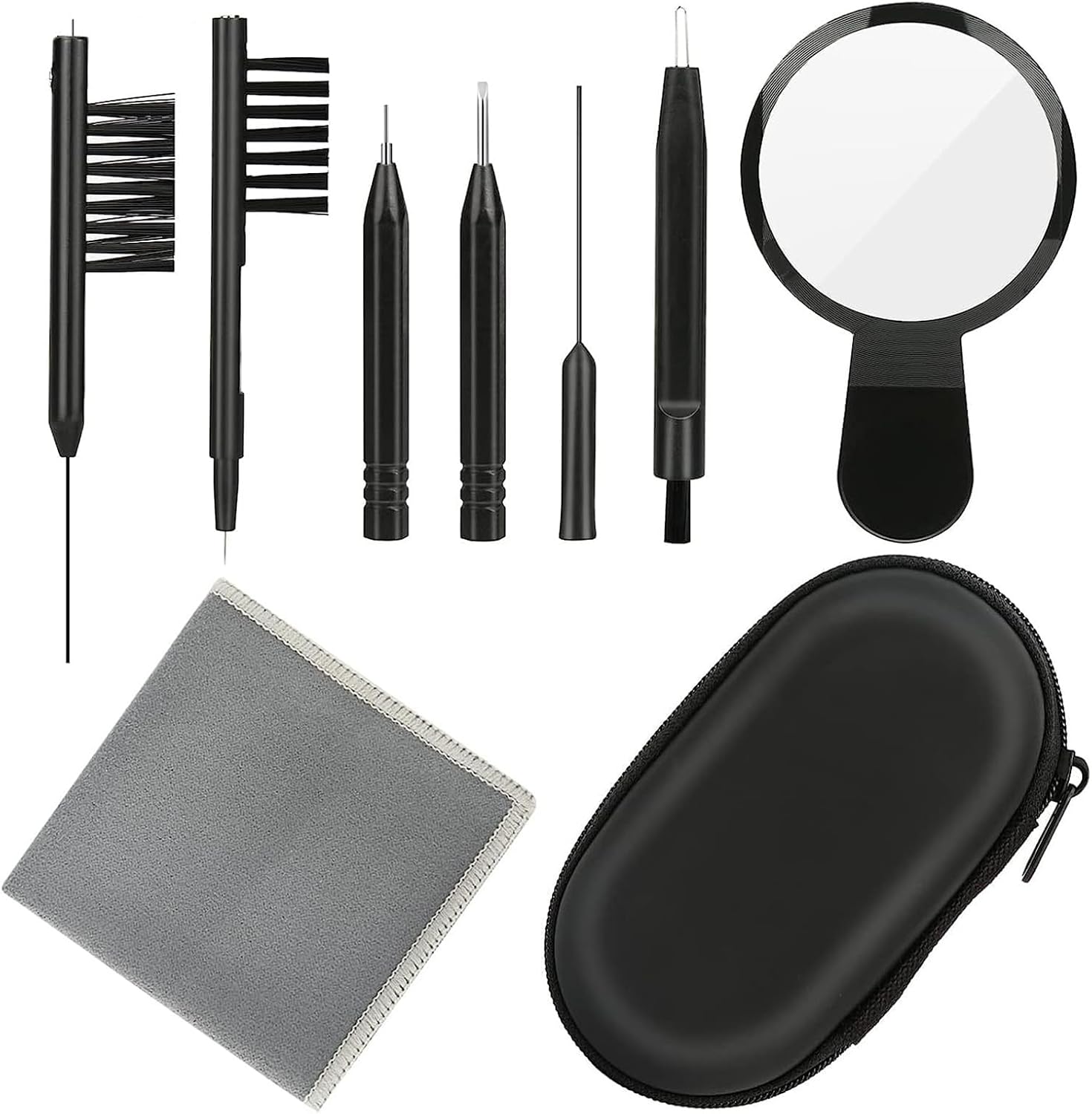 Amazon.com: BESTEK Hearing Aid Cleaning Kit 9 pcs Hearing Amplifier ...