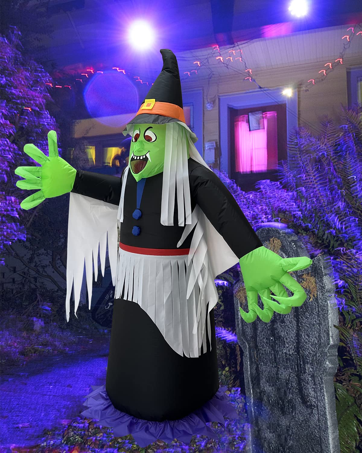 Snapklik.com : Halloween Inflatables Witch Costume Adult- 7.4FT Tall ...