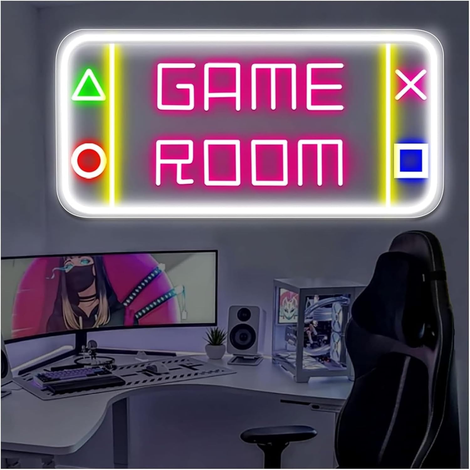 Amazon.co.jp: Neon Signs Personalized LED Game Room Neon Signs for Wall ...