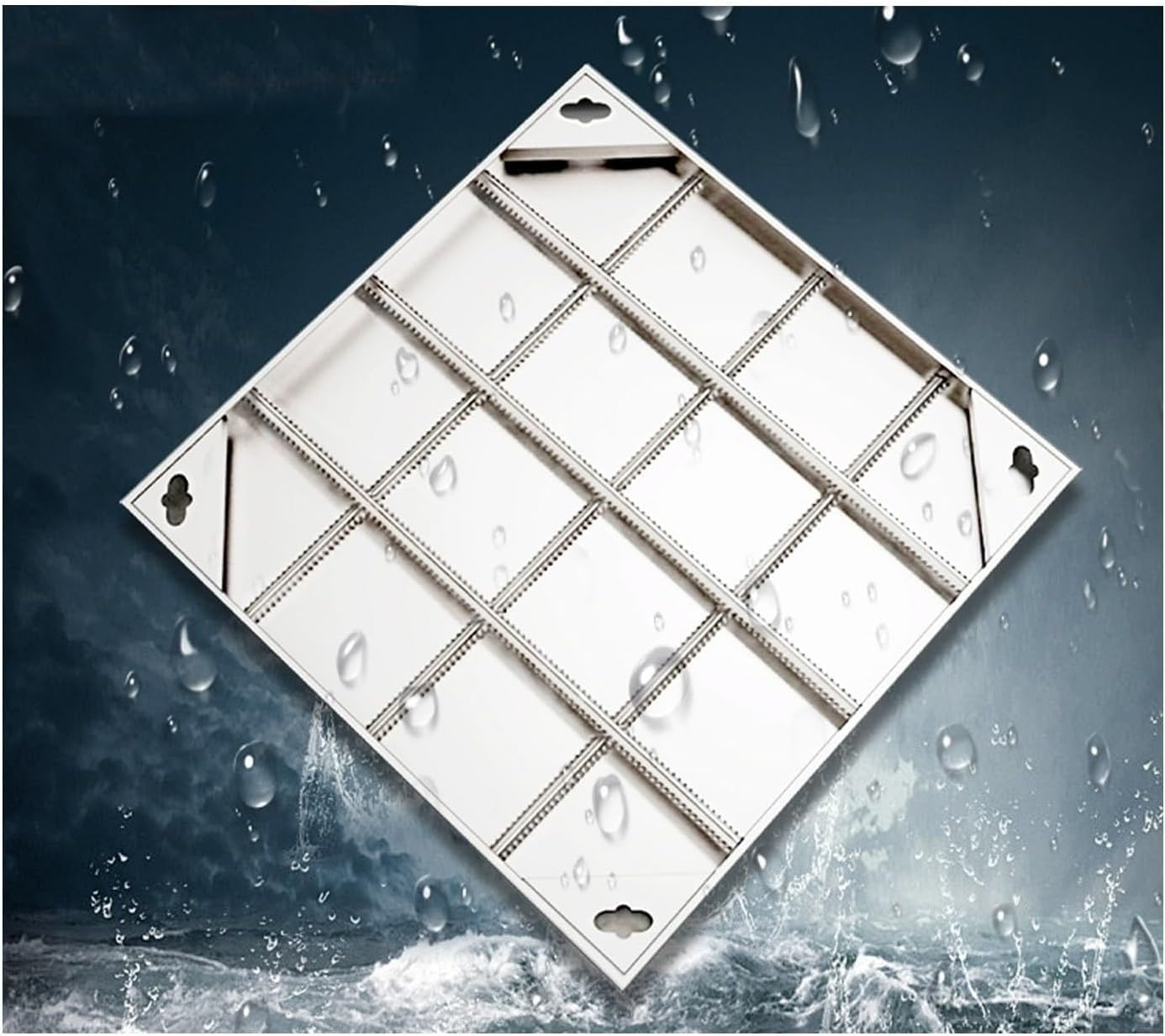 mcqqlink 12/16/20/24/28/30/32/36/40in Stainless Steel Invisible Manhole ...