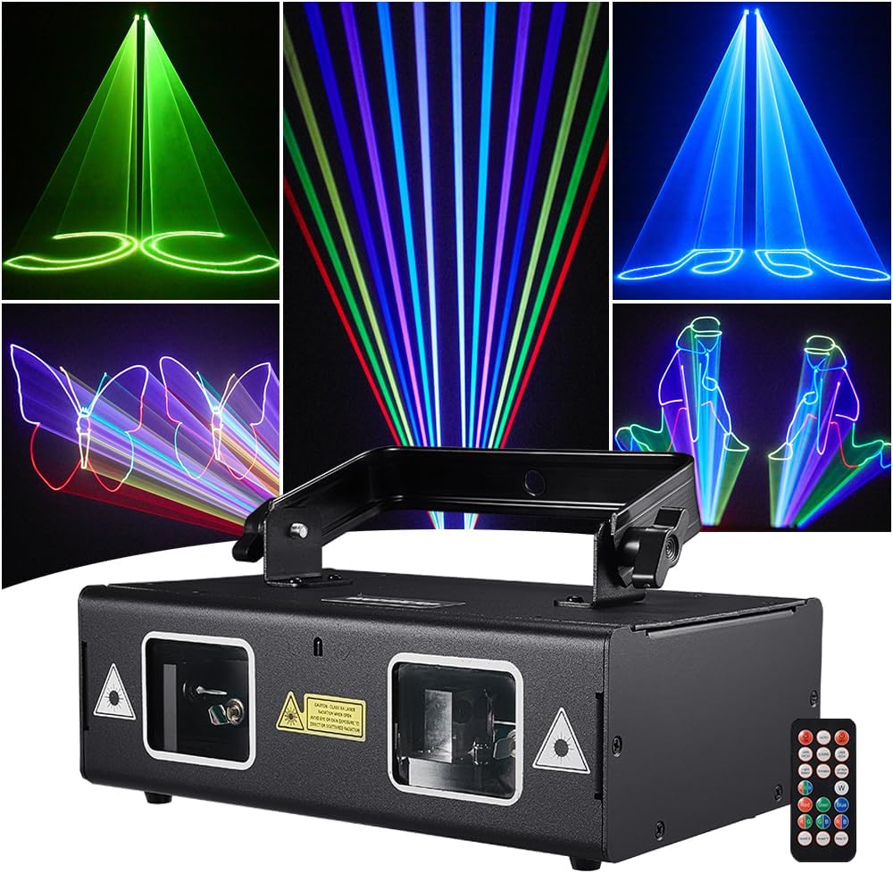 Amazon.com: Animation Laser Light DJ Light, WorldLite Stage Party Lazer ...