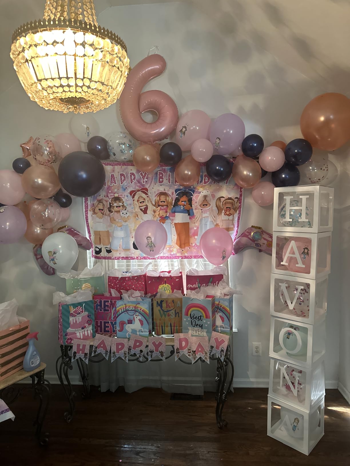 Amazon.com: Pink Video Game Balloons 6th Birthday Decorations for Girl ...