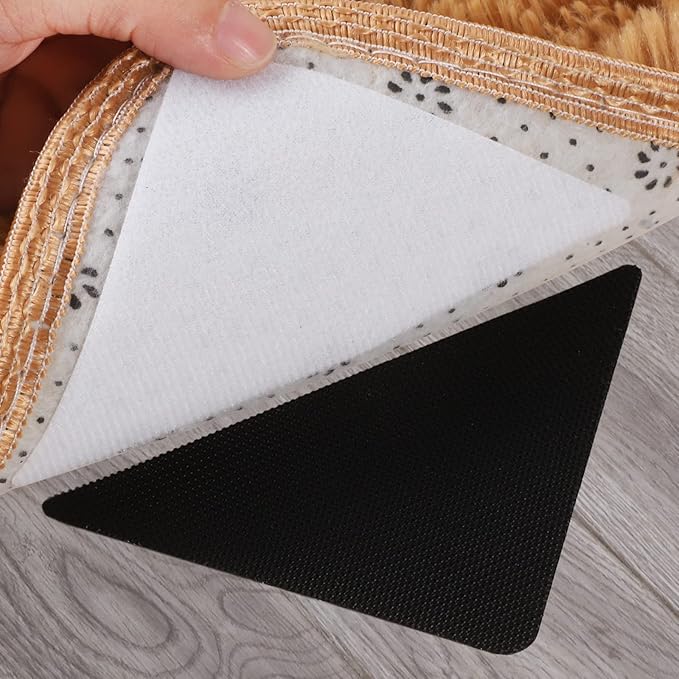 12 Pieces Rug Grippers, Anti Slip Carpet Grippers Large Size Reusable ...