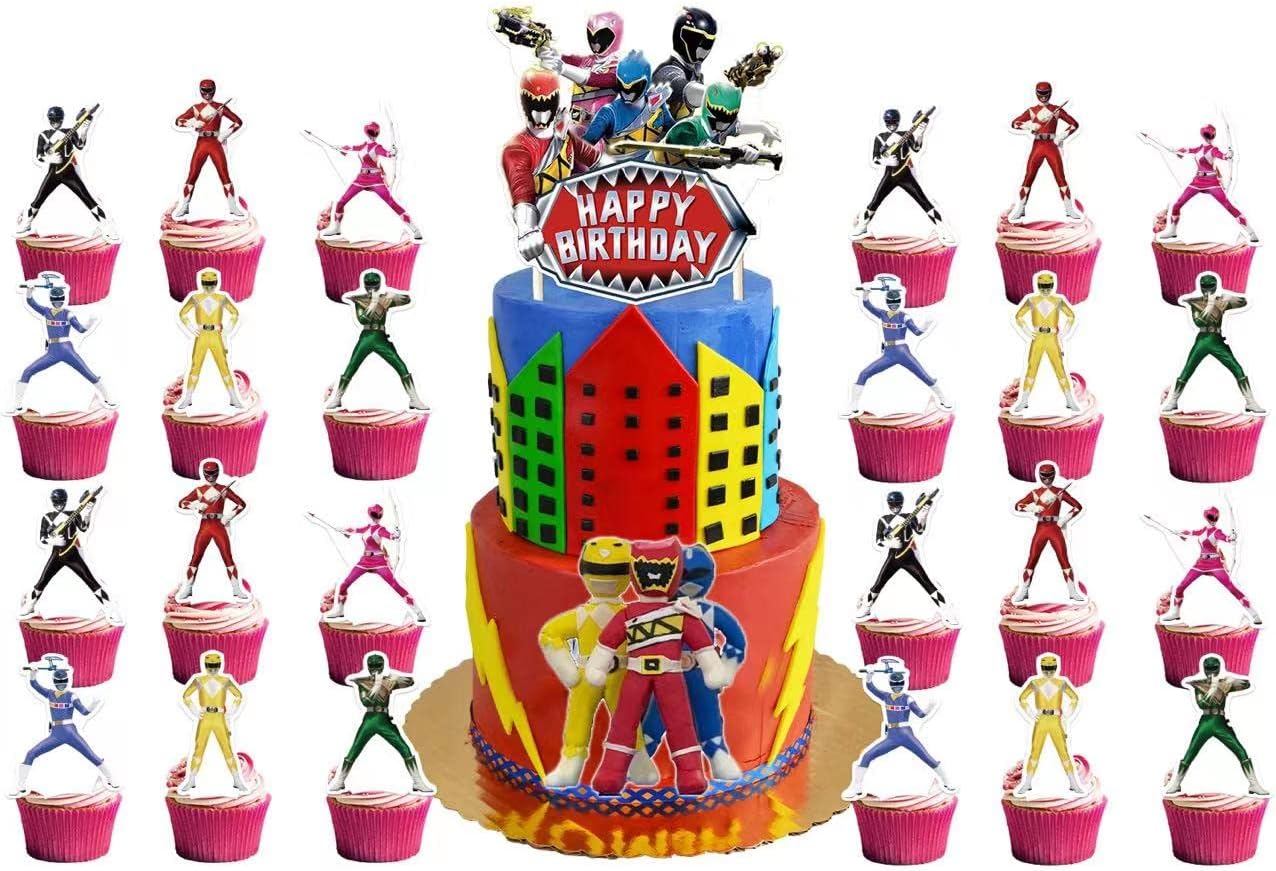 Amazon.com: 25Pcs MPR Poweer Birthday Party Decorations, 24pcs MPR ...