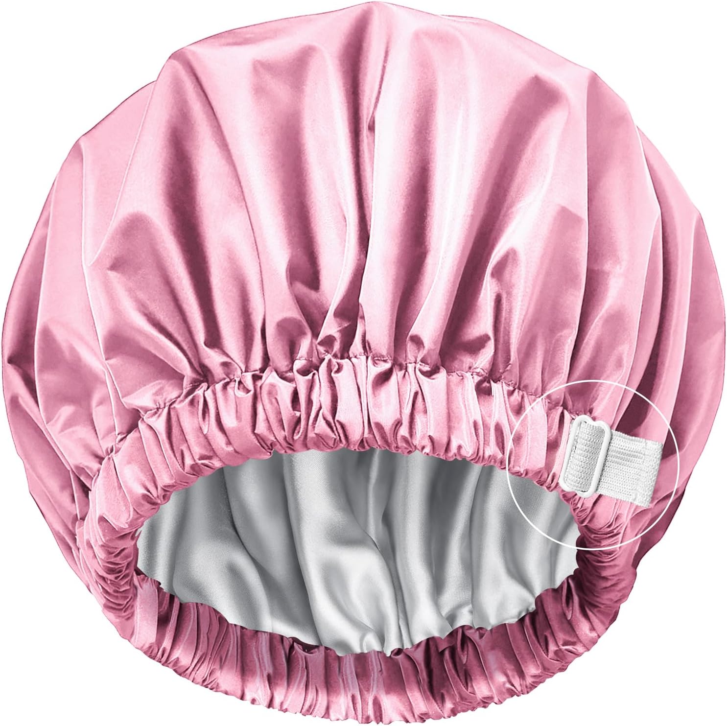 Amazon.com : Amamba Shower Caps, Silk Lined Shower Cap for Women ...