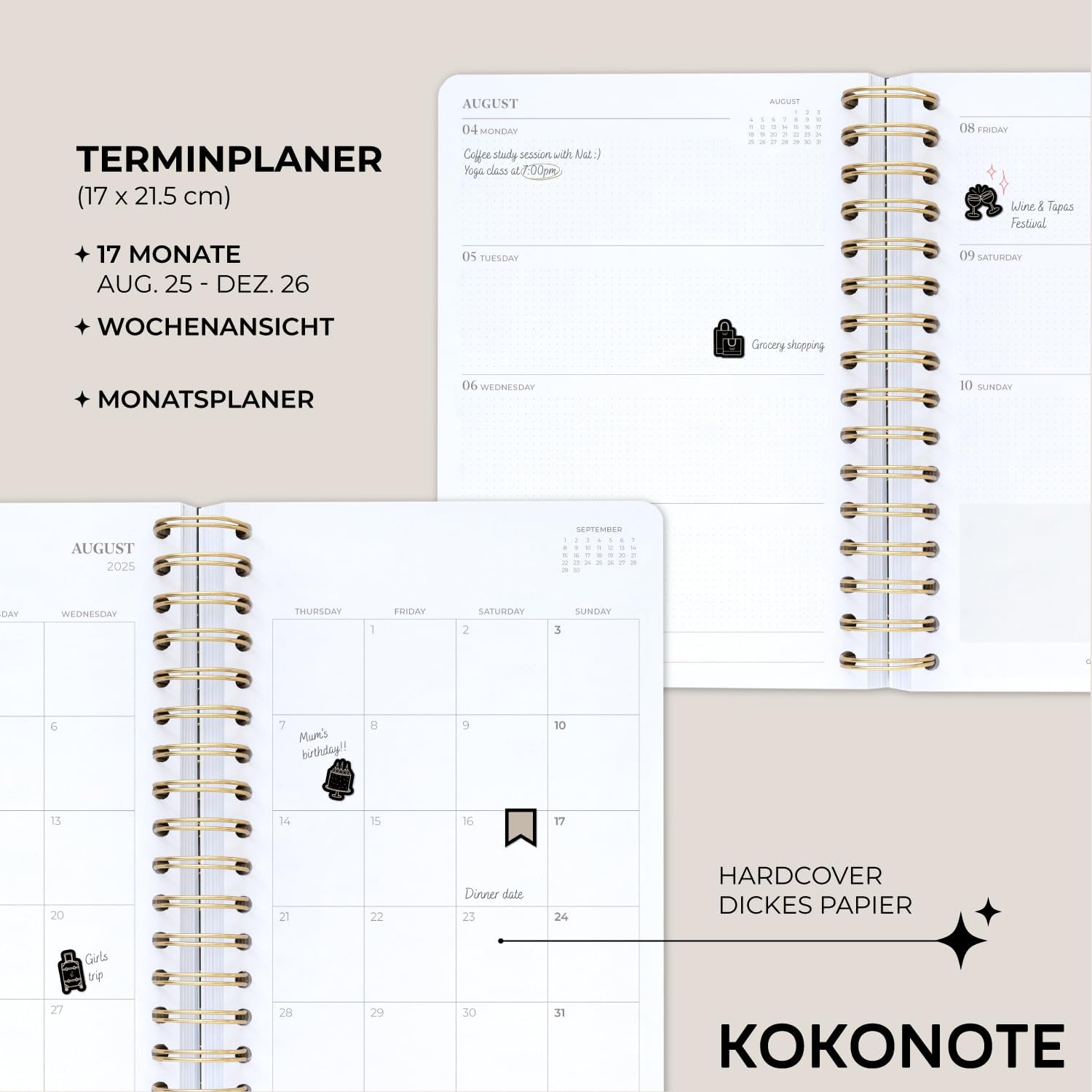 Kokonote Diary 2025 2026 Calendar 2026 Homework Book Australia | Ubuy