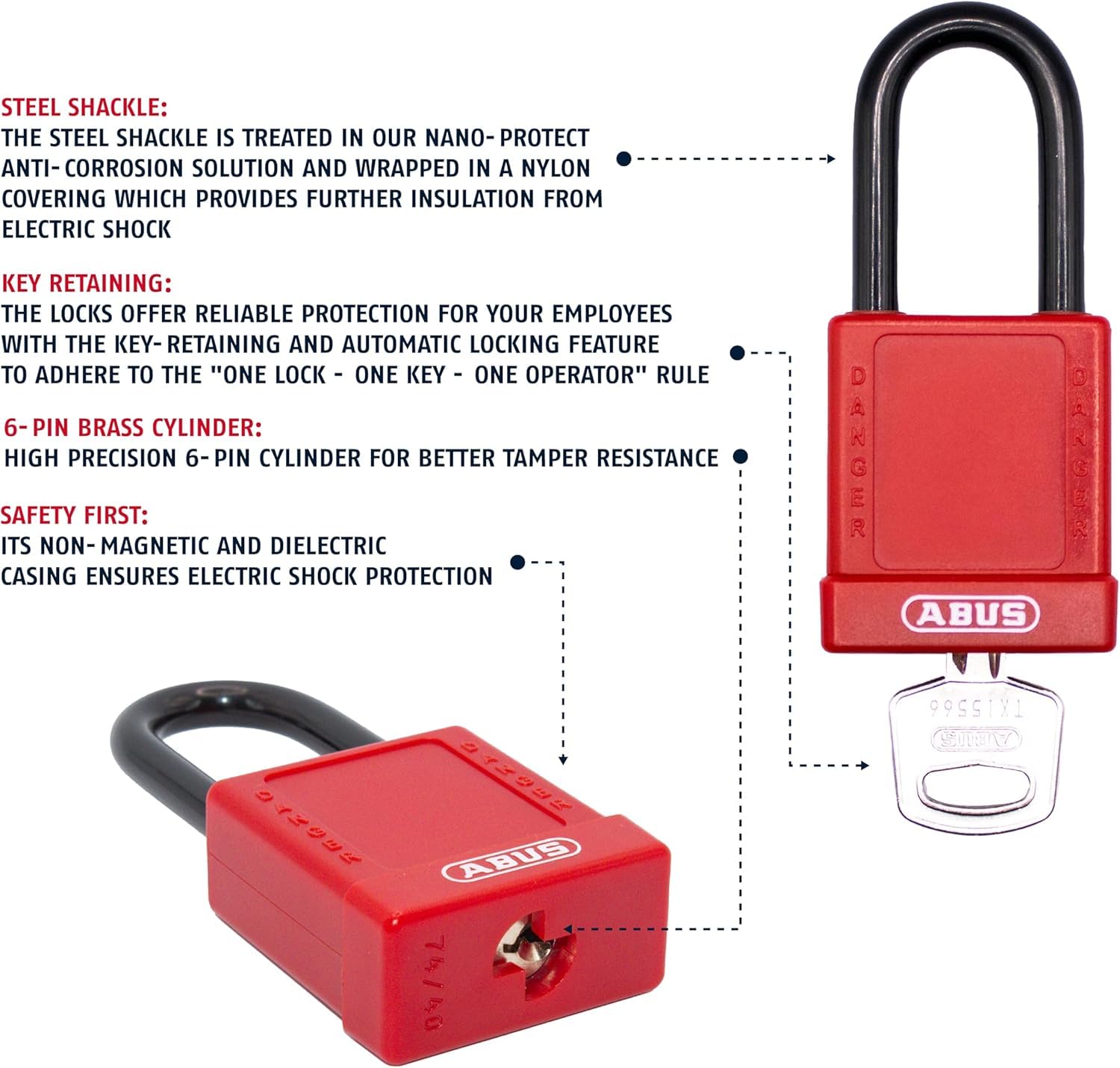 Snapklik.com : OSHA Compliant ABUS Electrical Lockout Tagout Kit - Loto Kit