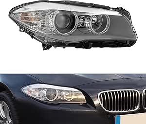 Amazon.com: NOWMORE Headlight Assembly for 2011 2012 2013BMW 5 SERIES ...