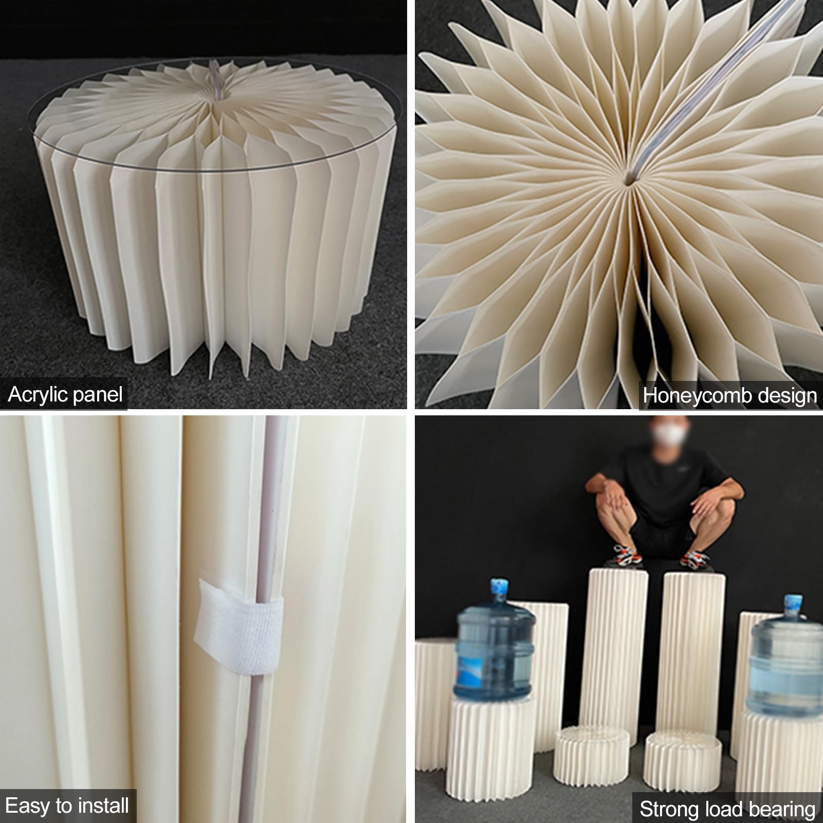 Cardboard Folding Into Pillars 3D Pillar Card Using The PAPER FLORIST