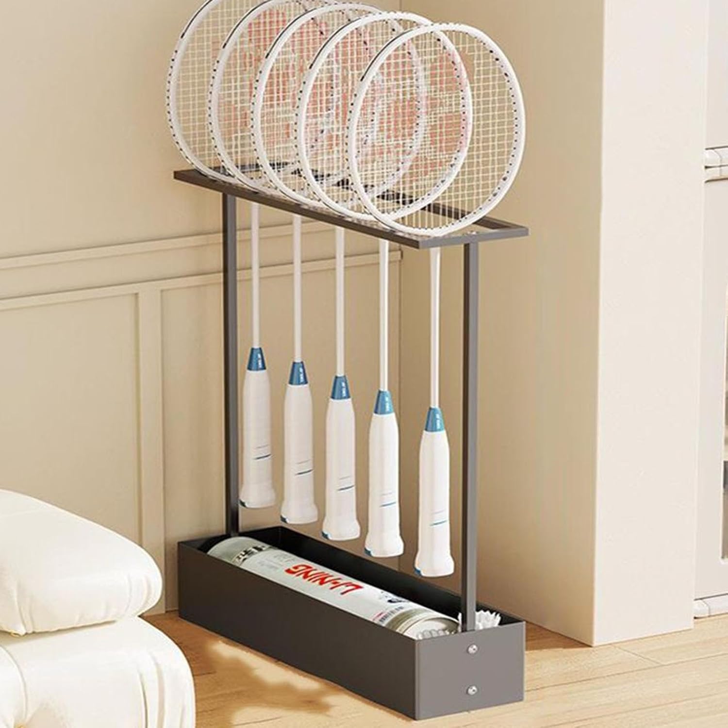 Amazon.com: Hltdzer Large Storage Rack for Tennis Racket Heavy Duty ...