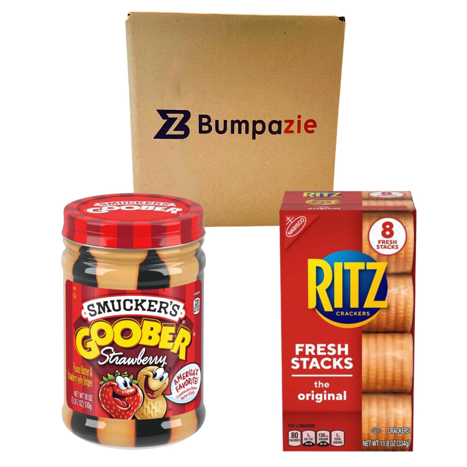Amazon.com : Bumpazie Peanut Butter and Jelly Combo of 1 Smucker’s ...