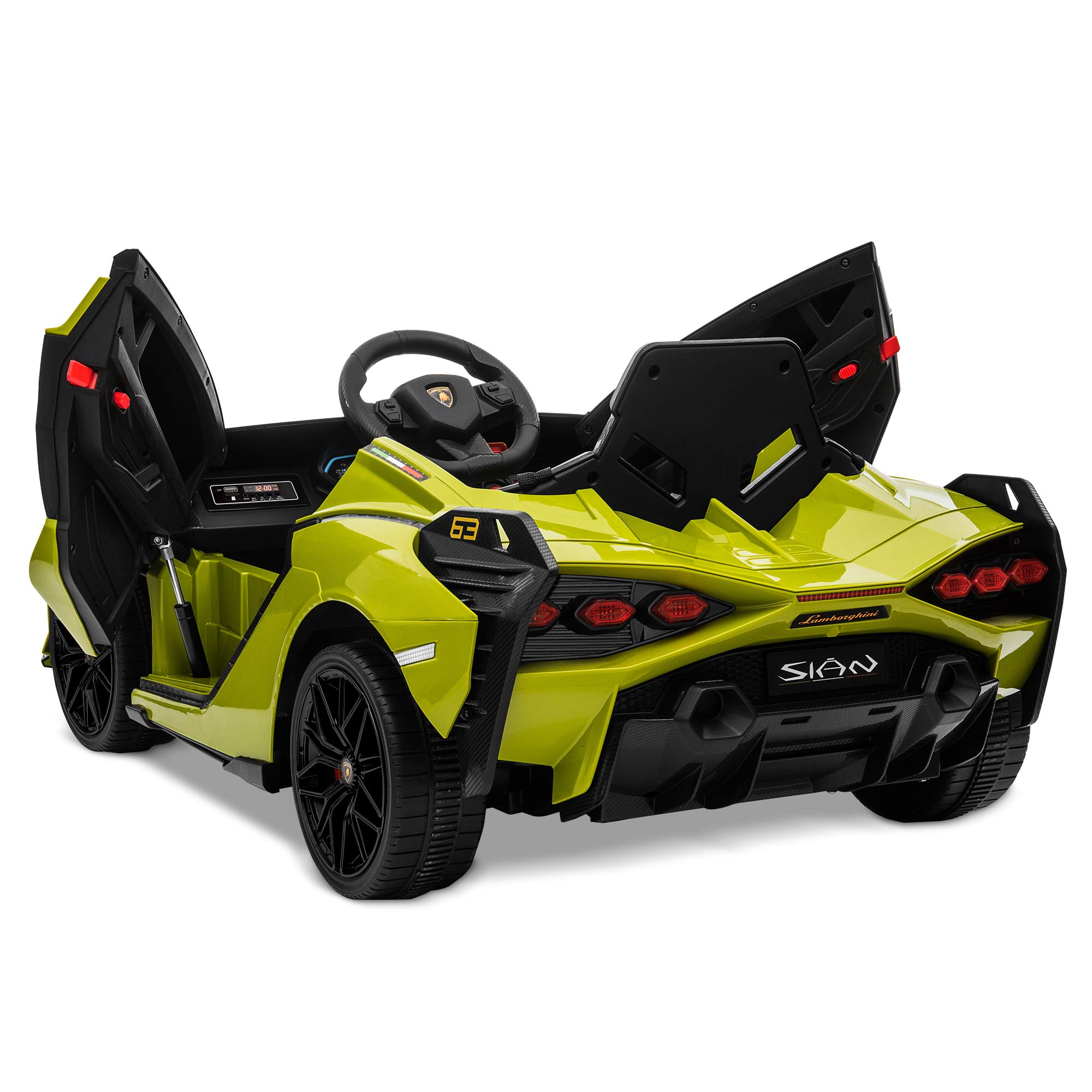 DORSA Kids 12V Electric Ride On Licensed Lamborghini Sian Roadster ...