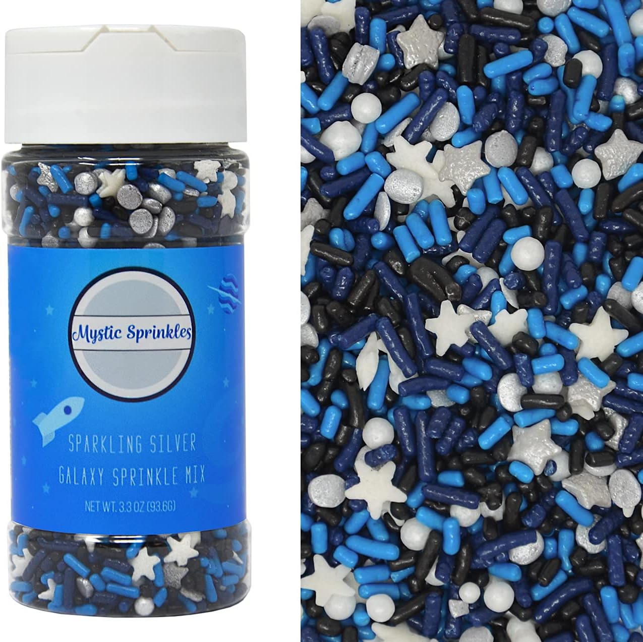 Amazon.com: Mystic Sprinkles Sprinkle Mixes (Sparkling Silver Galaxy ...