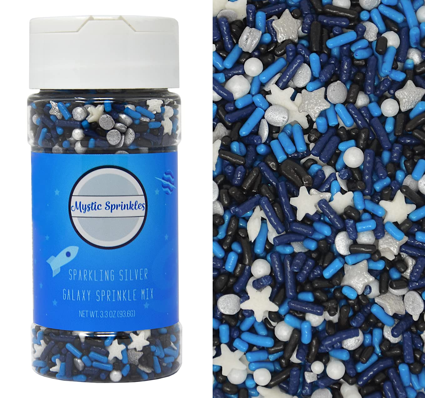 Amazon.com: Mystic Sprinkles Sprinkle Mixes (Sparkling Silver Galaxy ...