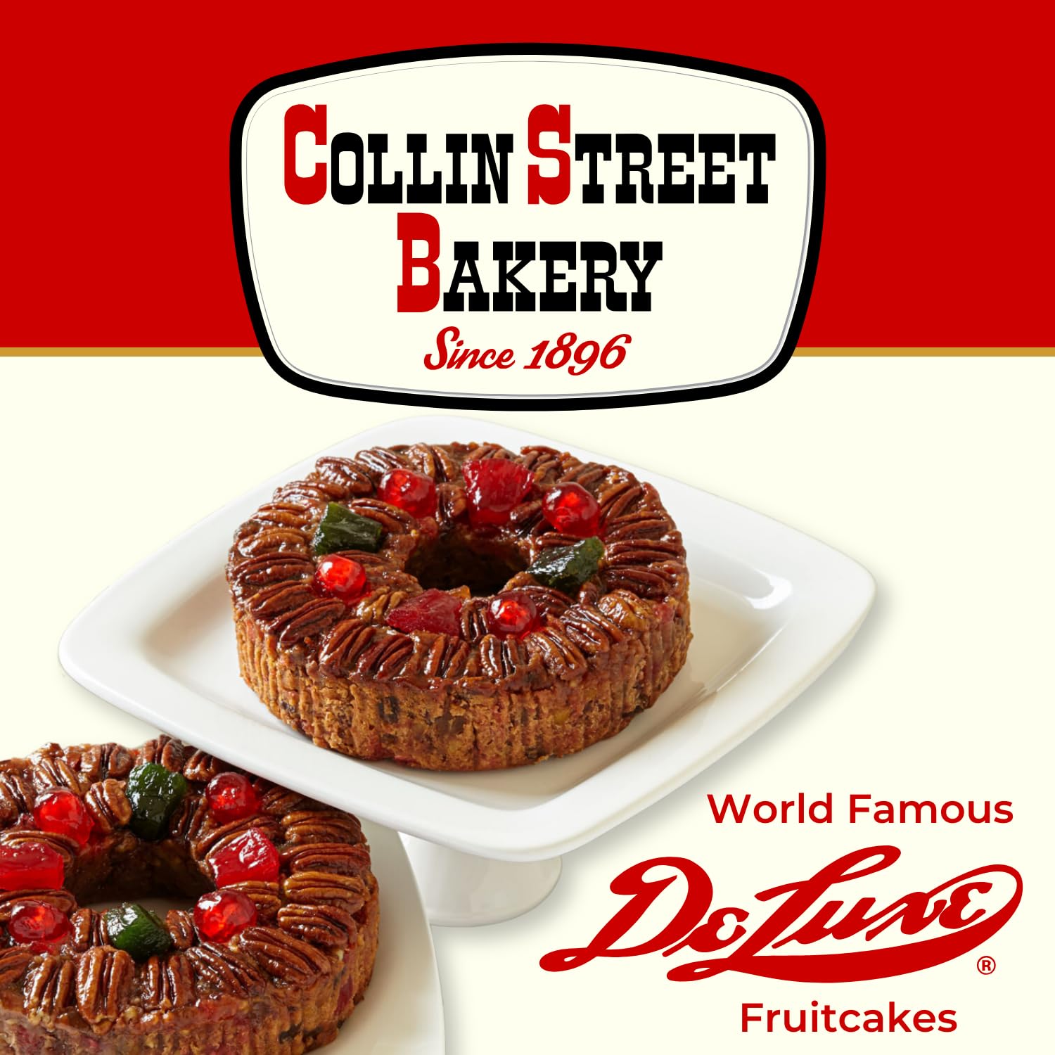 Collin Street Bakery DeLuxe Fruitcake – Handcrafted Fresh with Pecans ...