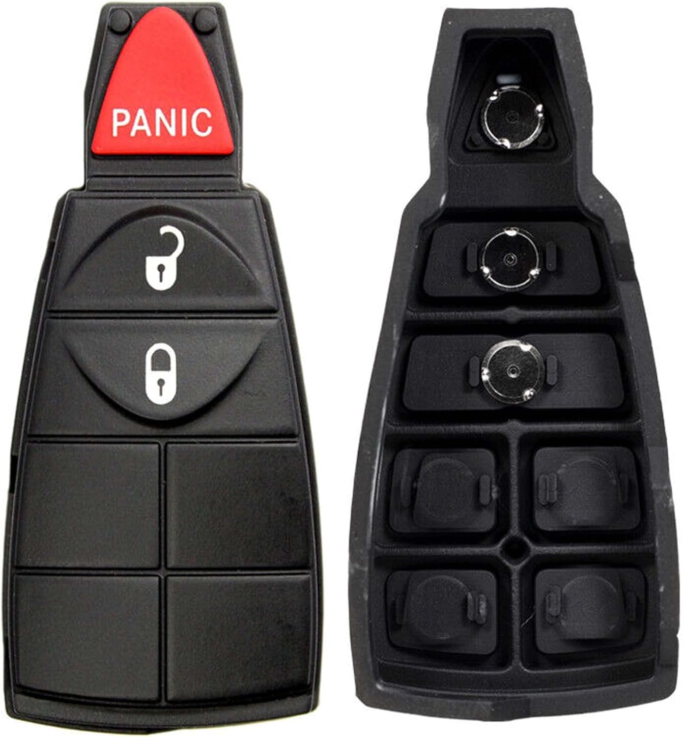 Amazon.com: Lot of 1x New Replacement Key Fob Fobik Rubber Button ...