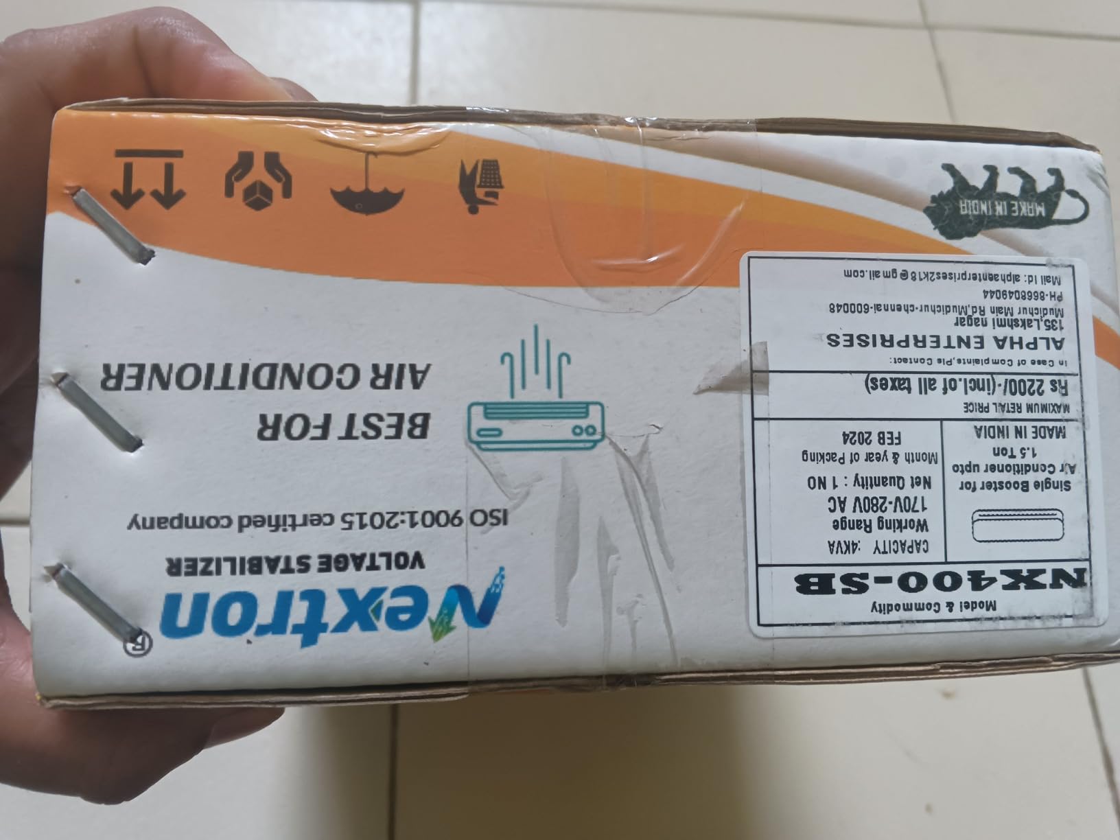 NEXTRON 4KVA Deluxe Automatic Voltage Stabilizer for 1.5 Ton AC | 1.5 Ton Inverter and Window AC ...